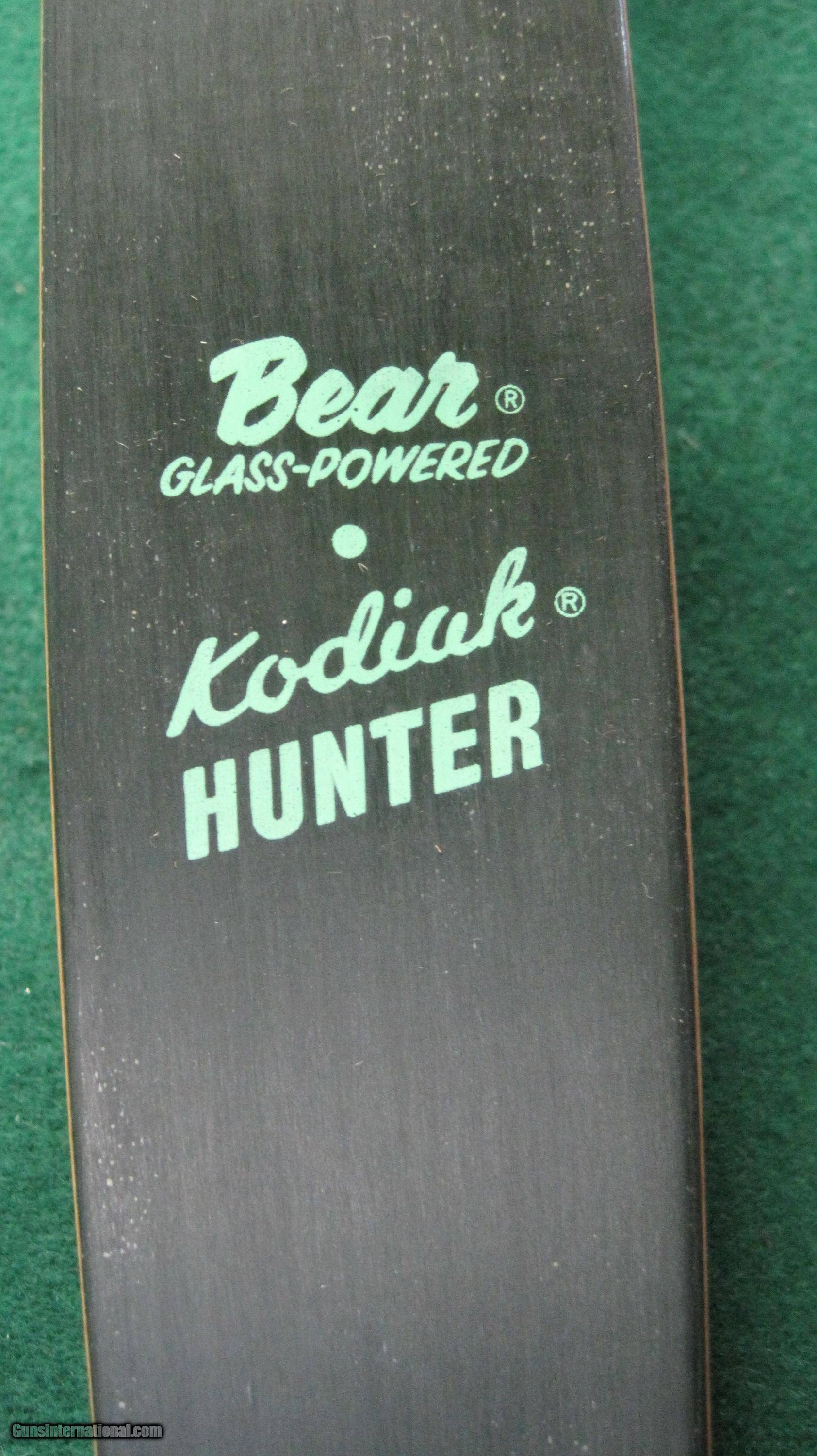 Vintage Bear Kodiak Hunter Recurve Bow 60" 50# RH