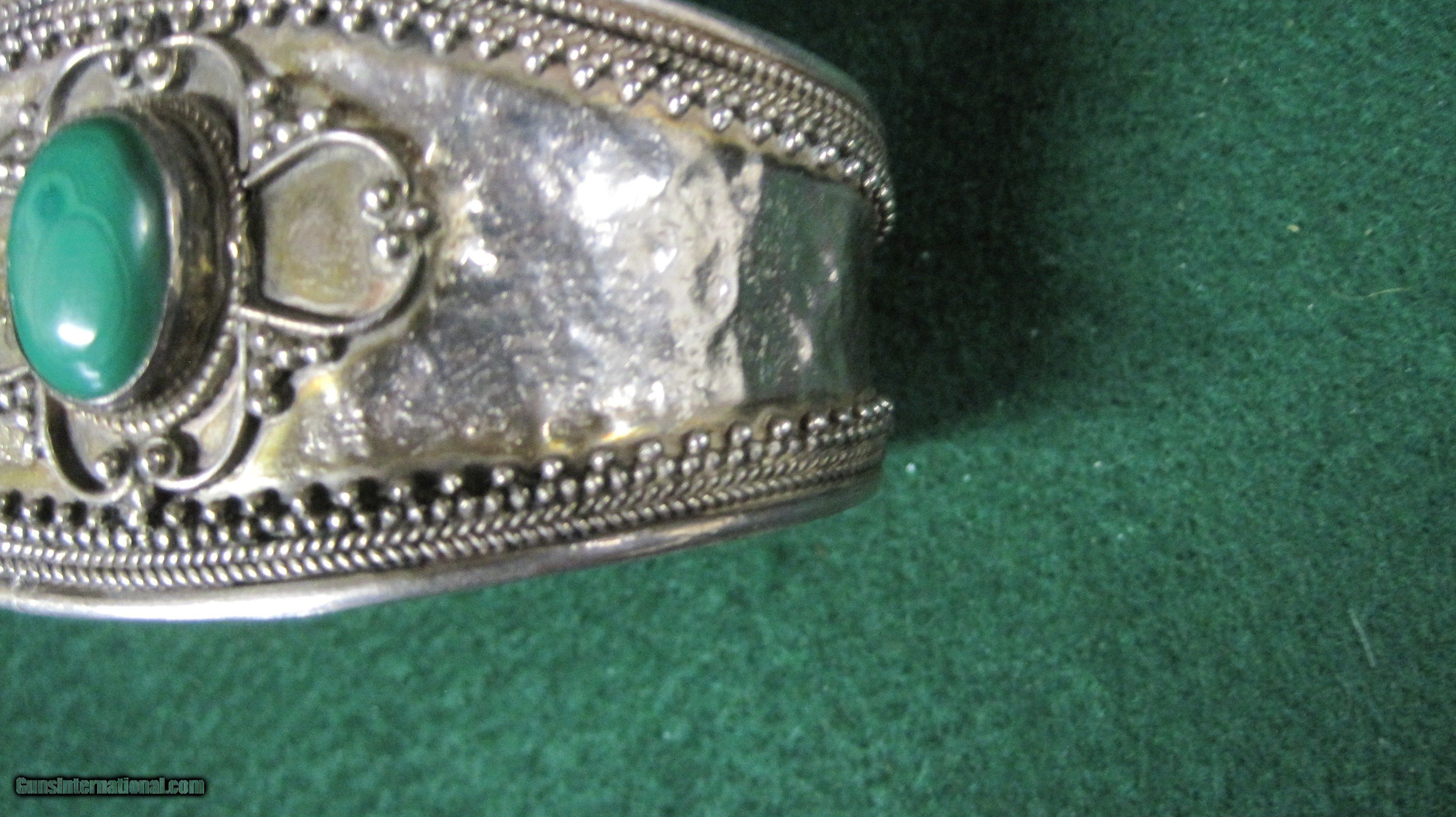 Moroccan Bracelet Silver Cuff Vintage Berber Tribal Ethnic Jewelry