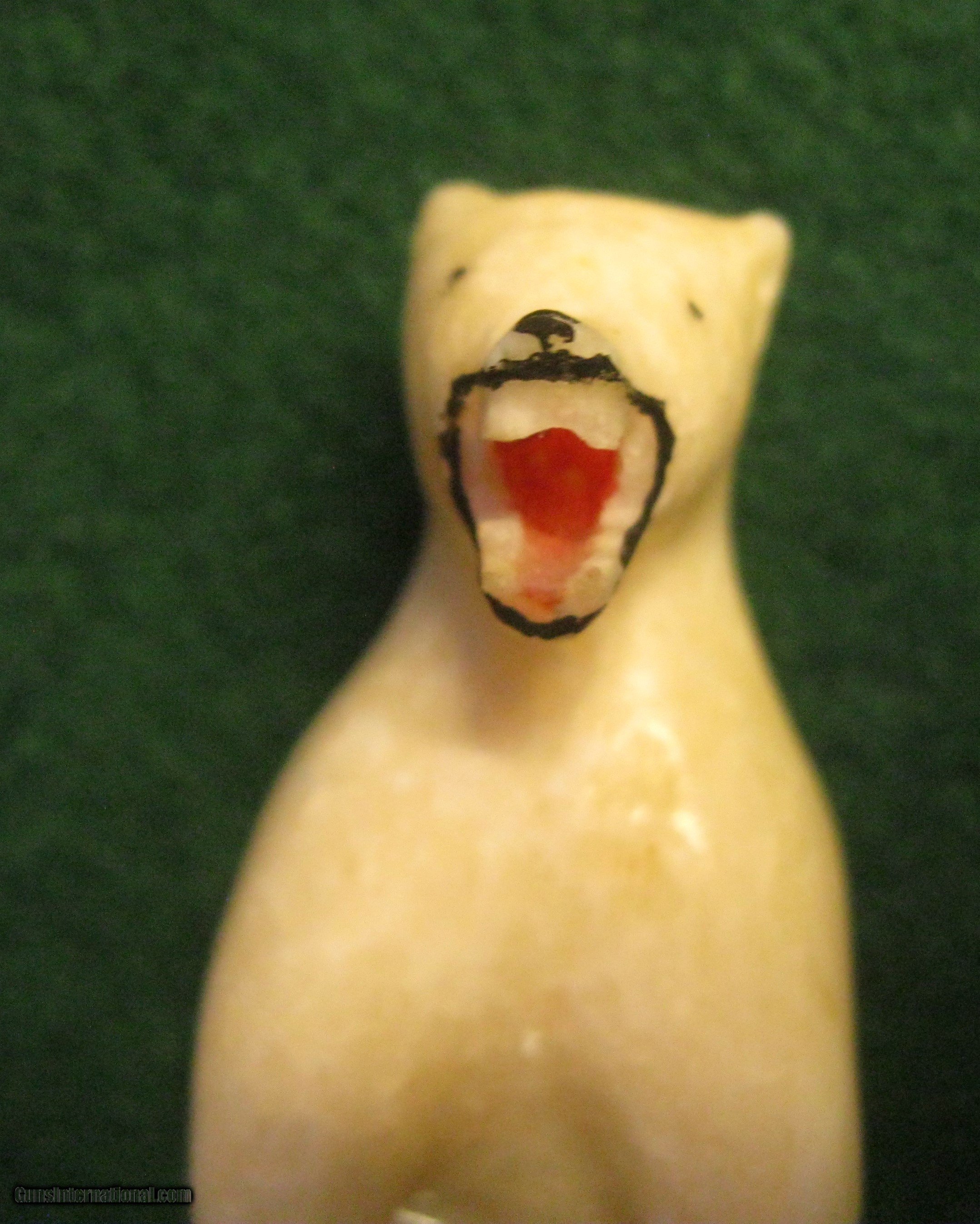 Vintage Inuit Eskimo Carved Standing Polar Bear from Alaska