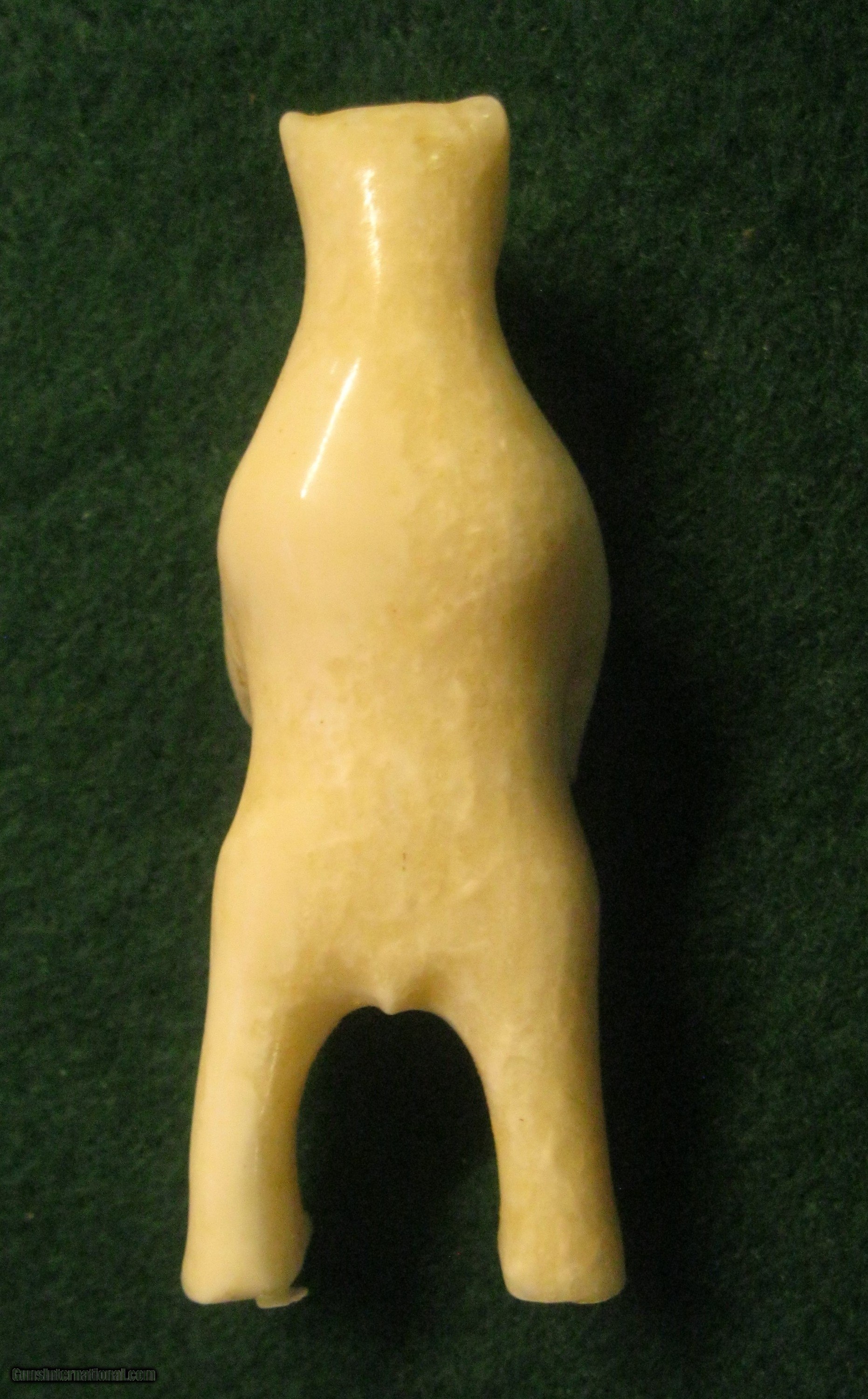 Vintage Inuit Eskimo Carved Standing Polar Bear from Alaska