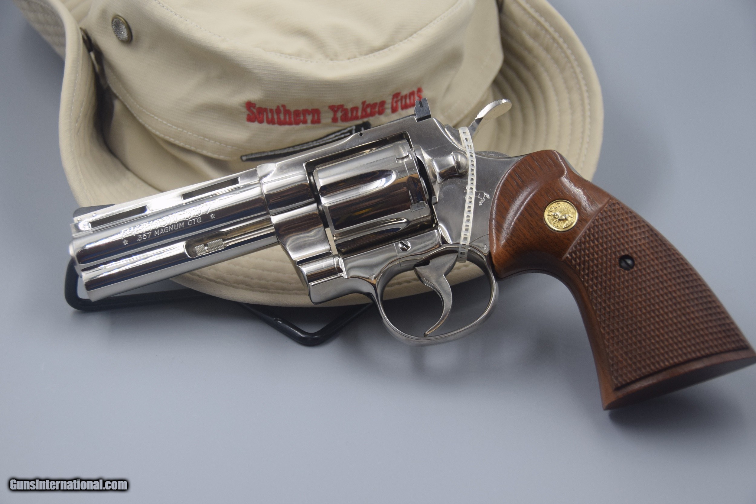 Beautiful Nickel 4-inch COLT PYTHON 1978 Vintage, REDUCED....