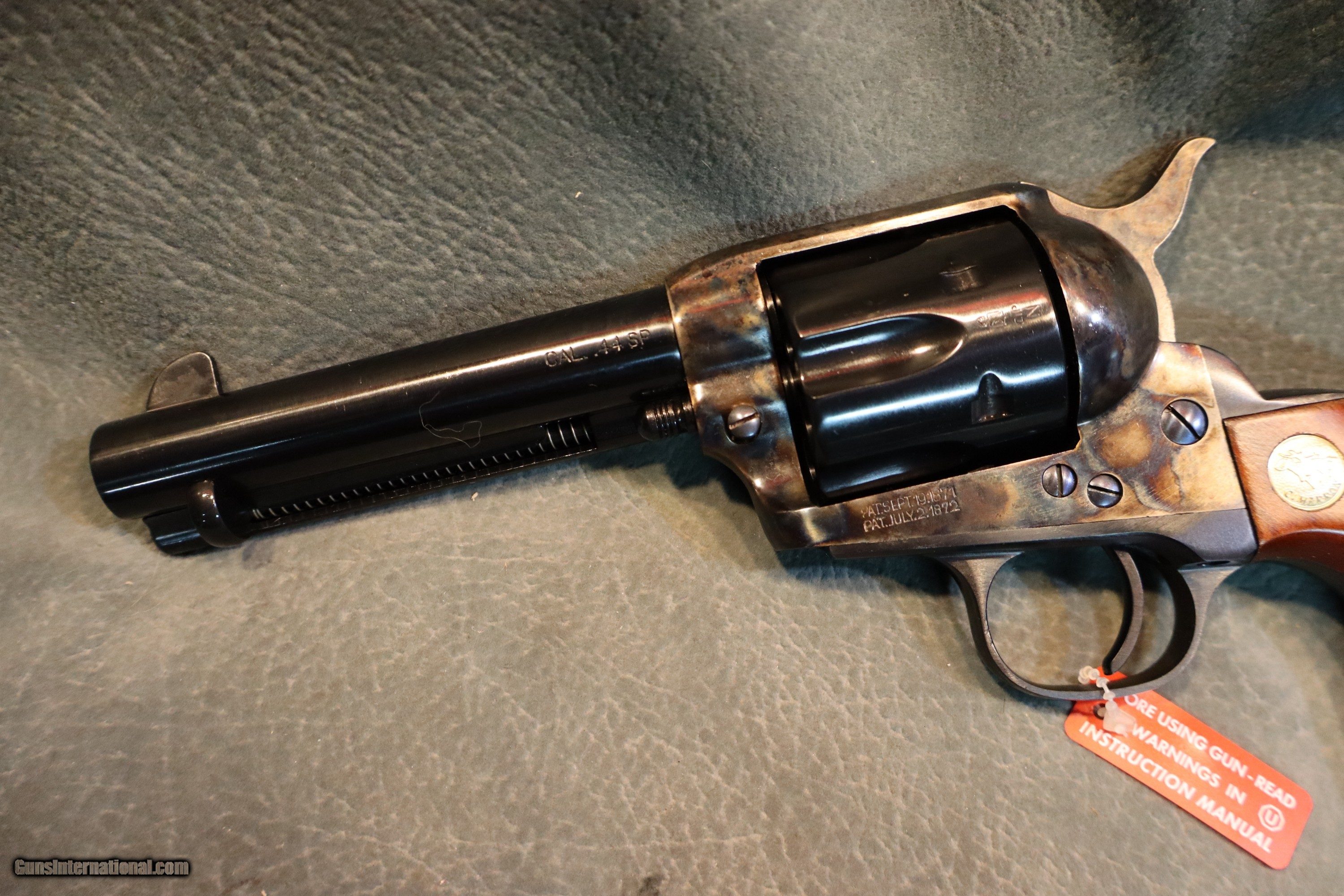 Cimarron Firearms Model P SAA 44Sp,4.75" barrel,blue/casecolored ANIB ...