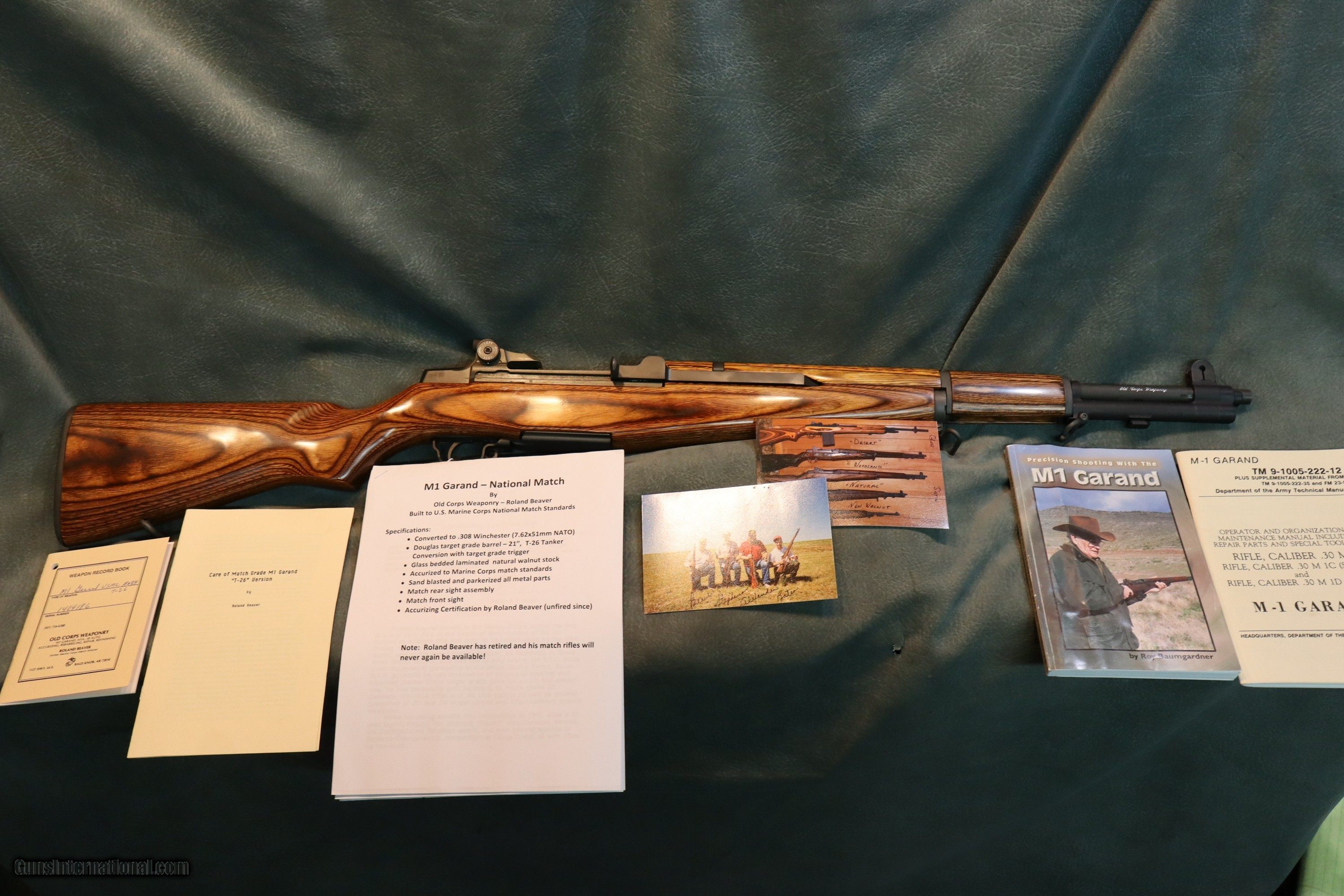 M1 Garand 308 National Match by Old Corps Weaponry-Roland Beaver