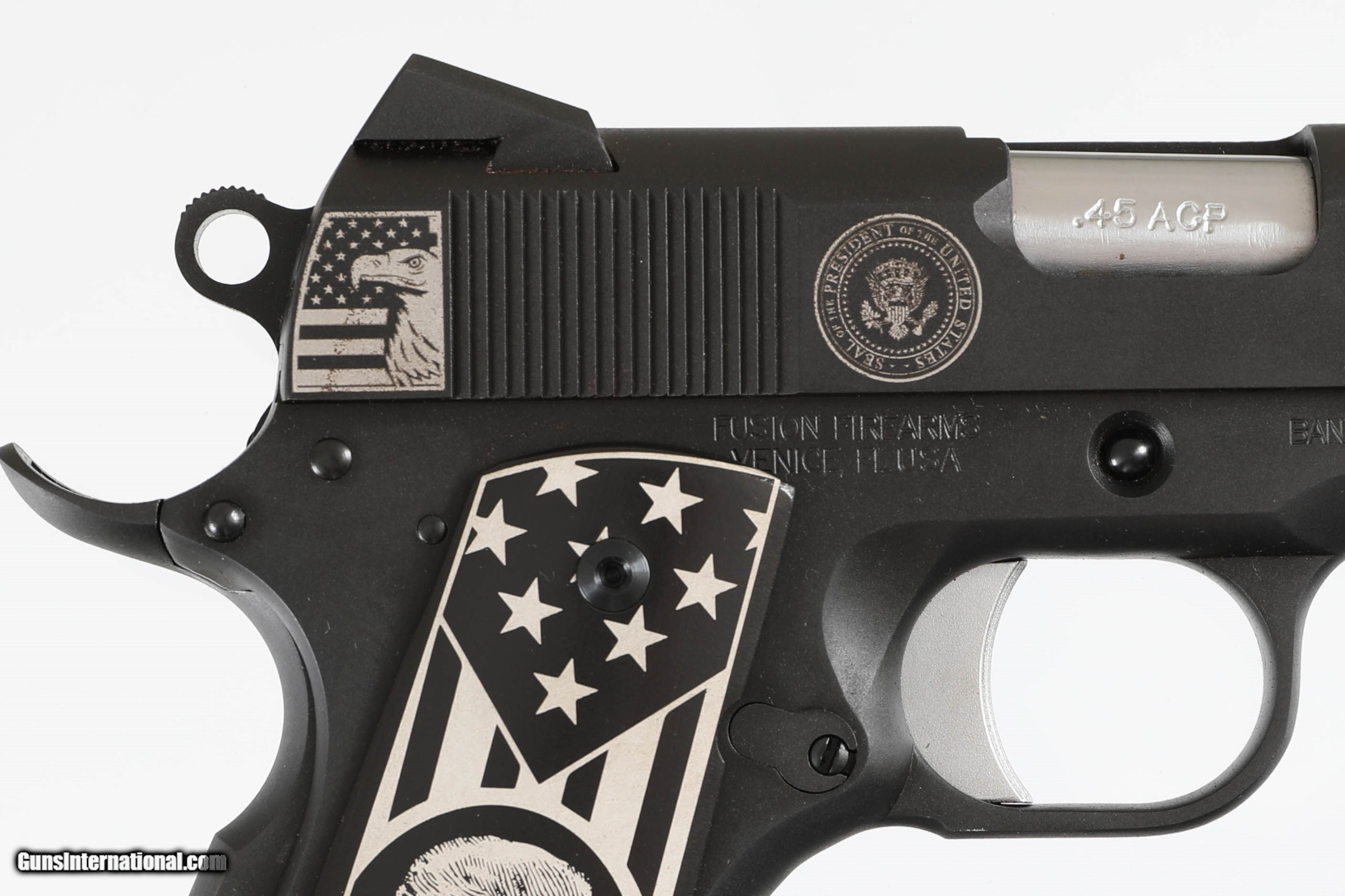 FUSION FIREARMS BANTAM TRUMP 2020 / 1911 BLACK 3 1/4" 45 ACP POLYMER ...