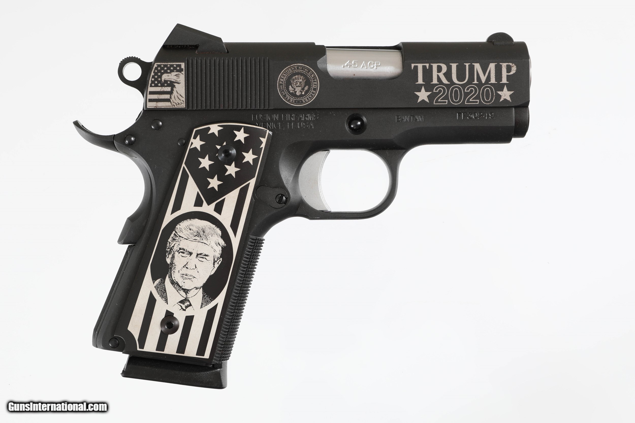 FUSION FIREARMS BANTAM TRUMP 2020 / 1911 BLACK 3 1/4" 45 ACP POLYMER ...