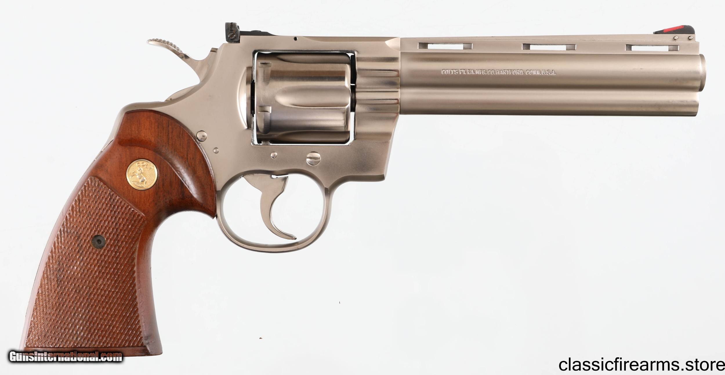 COLT PYTHON 357 MAG RARE 6'' E-NICKEL (1981 YEAR MODEL)