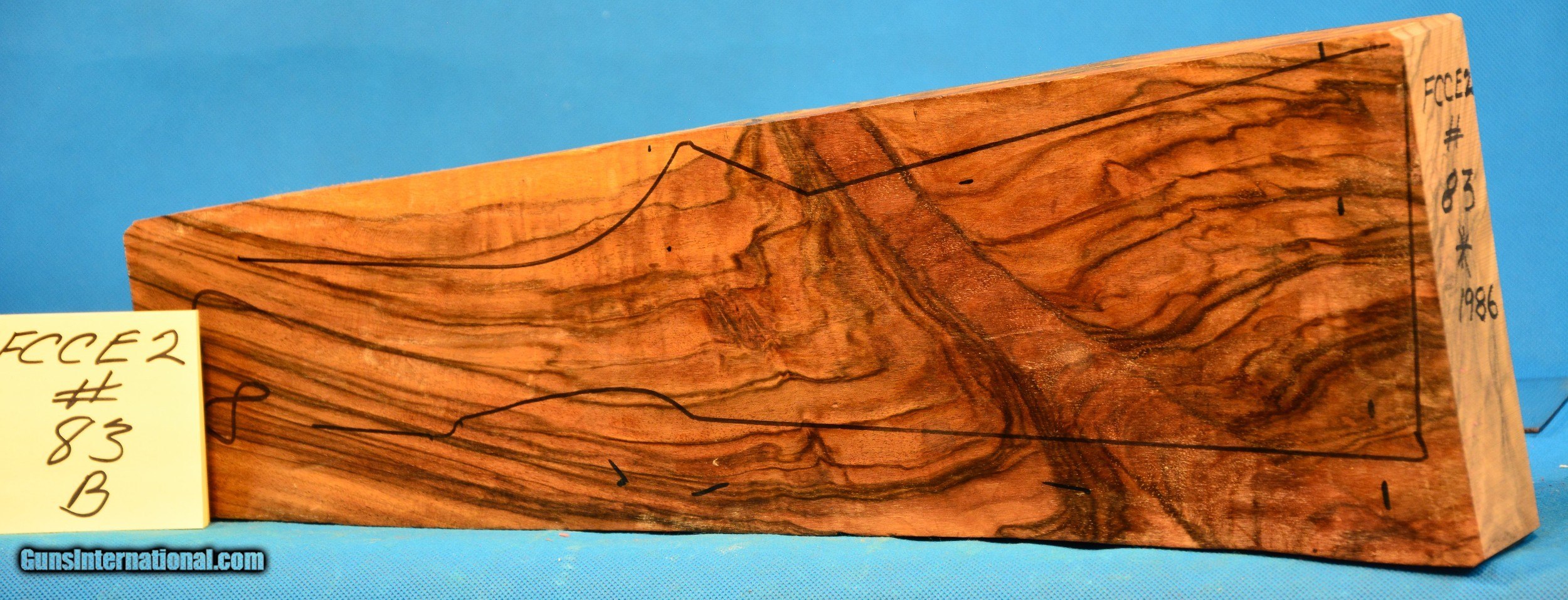 California English Walnut Buttstock Blank for Shotgun or 2 Piece Rifle ...