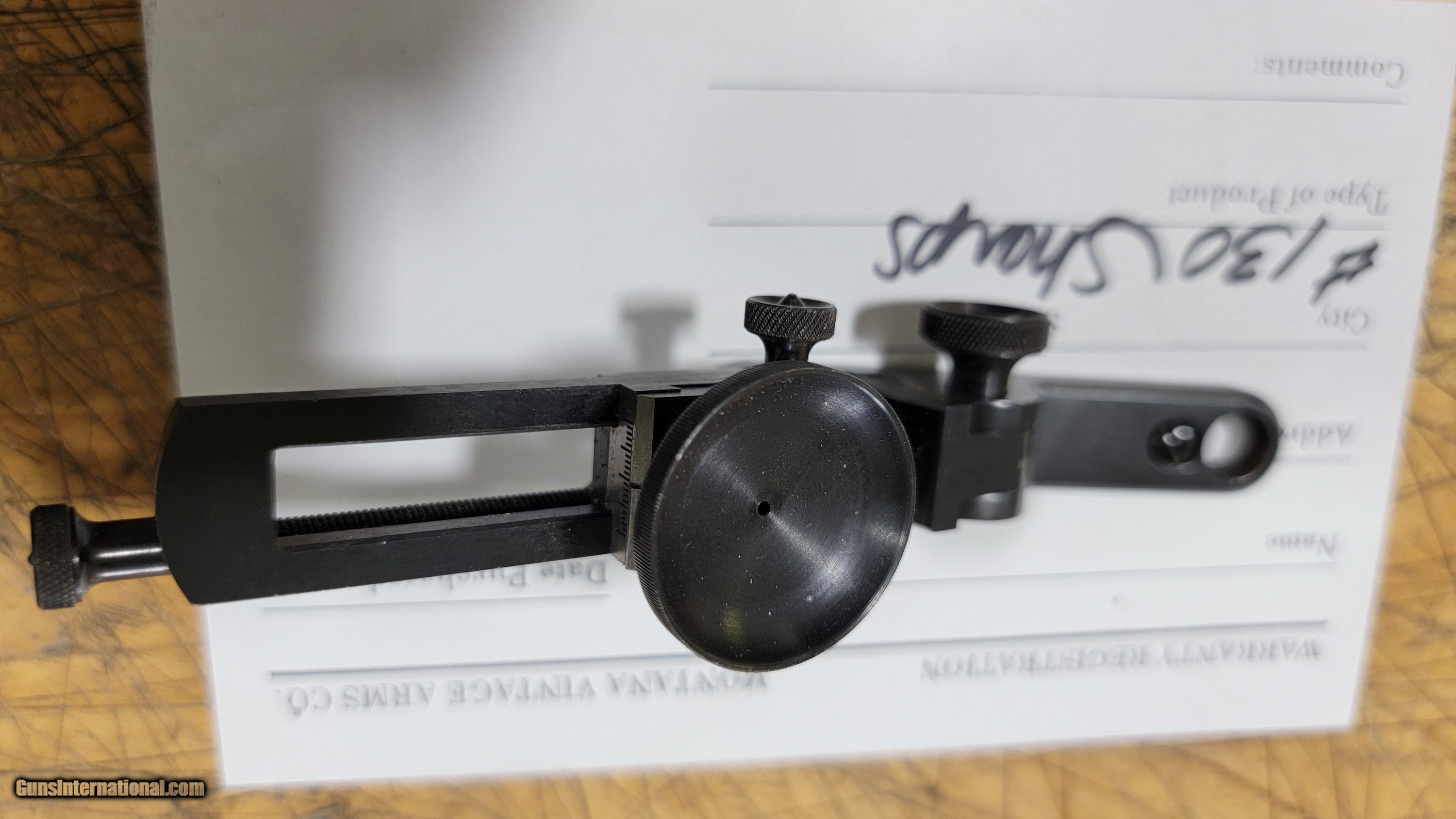 MONTANA VINTAGE ARMS VERNIER TANG SIGHT.