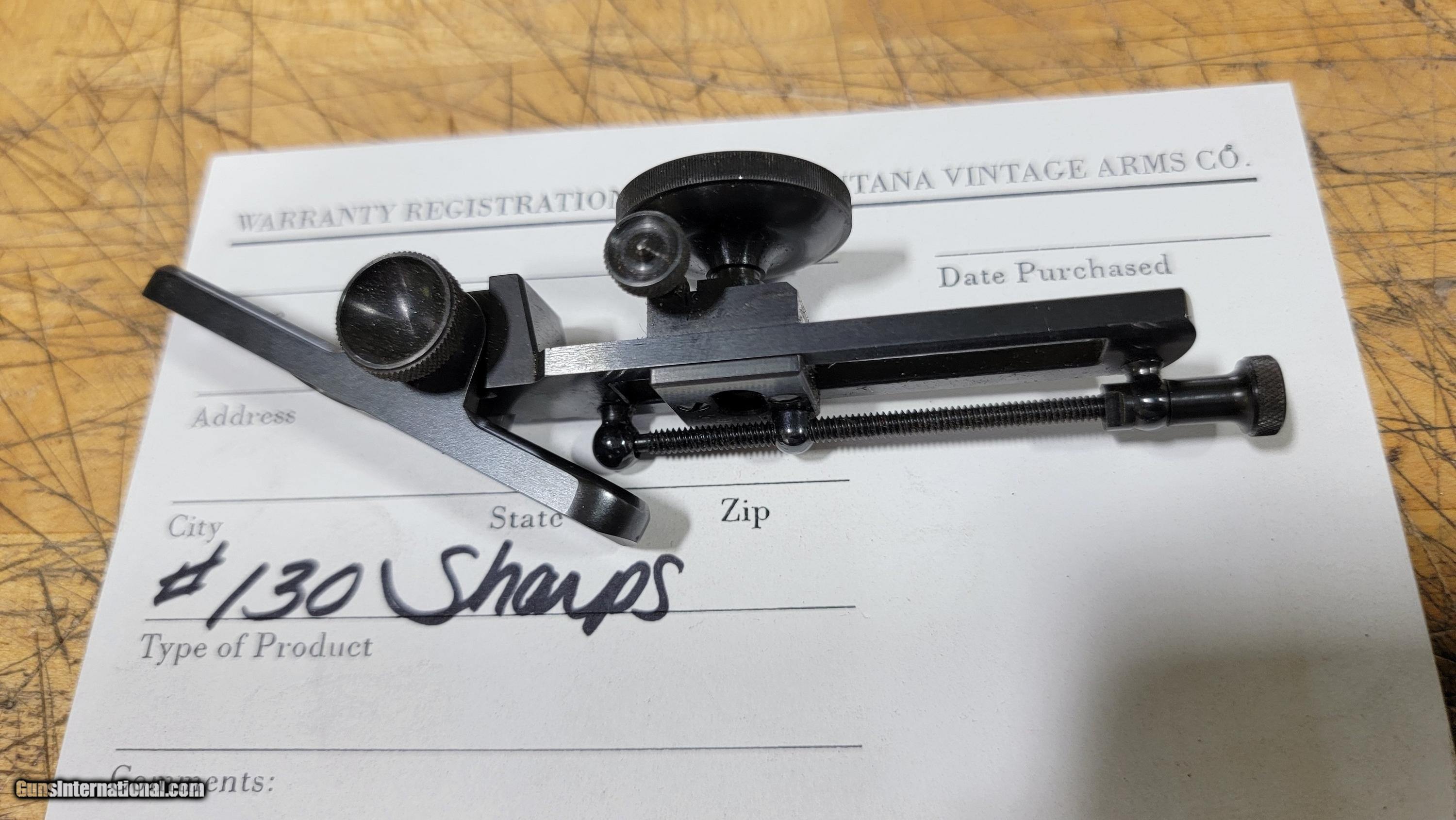 MONTANA VINTAGE ARMS VERNIER TANG SIGHT.