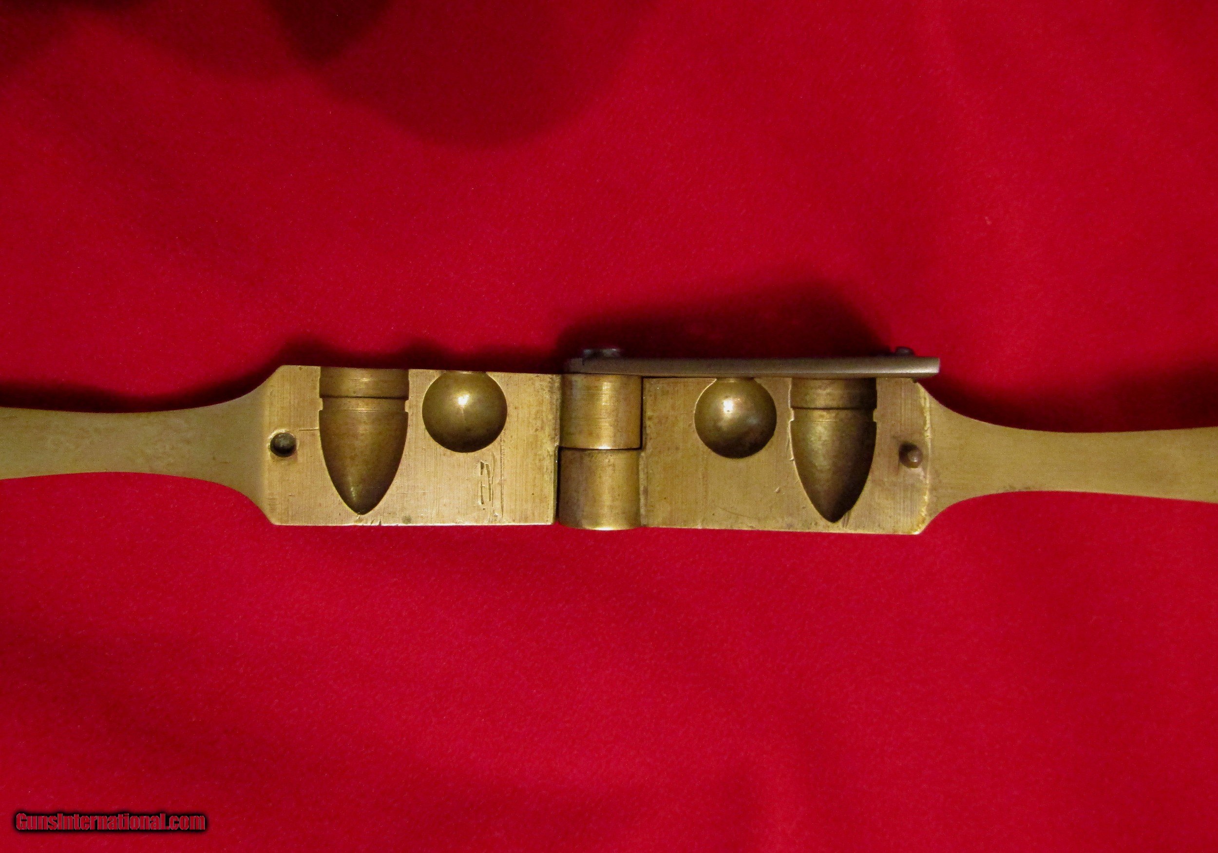 Colts Patent Bullet Mold for the 3rd Model Dragoon, marked WAT, Brass ...