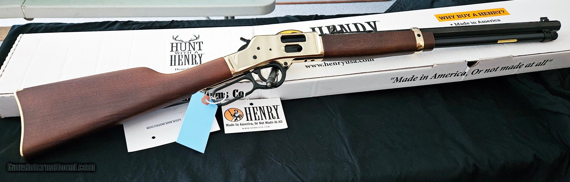 HENRY LEVER ACTION .22 MAGNUM OCTAGON WMR MODEL H001TM