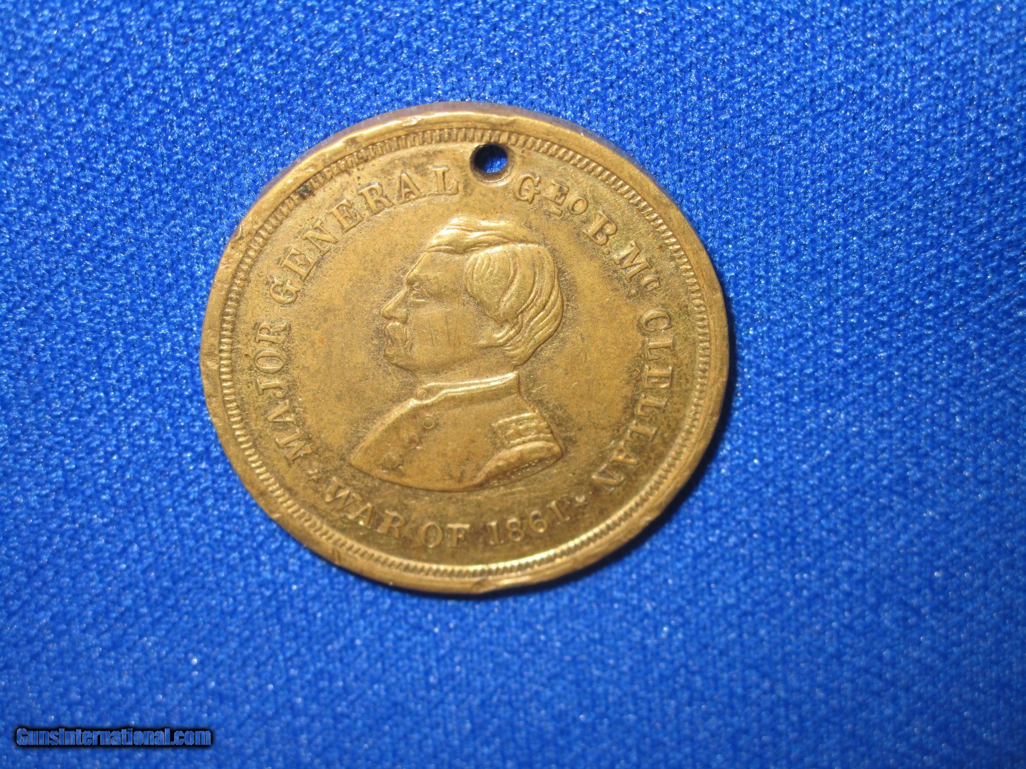 AN EARLY U.S. CIVIL WAR ID TAG IDENTIFIED TO "ASA S. PLUMLEY" OF THE N ...