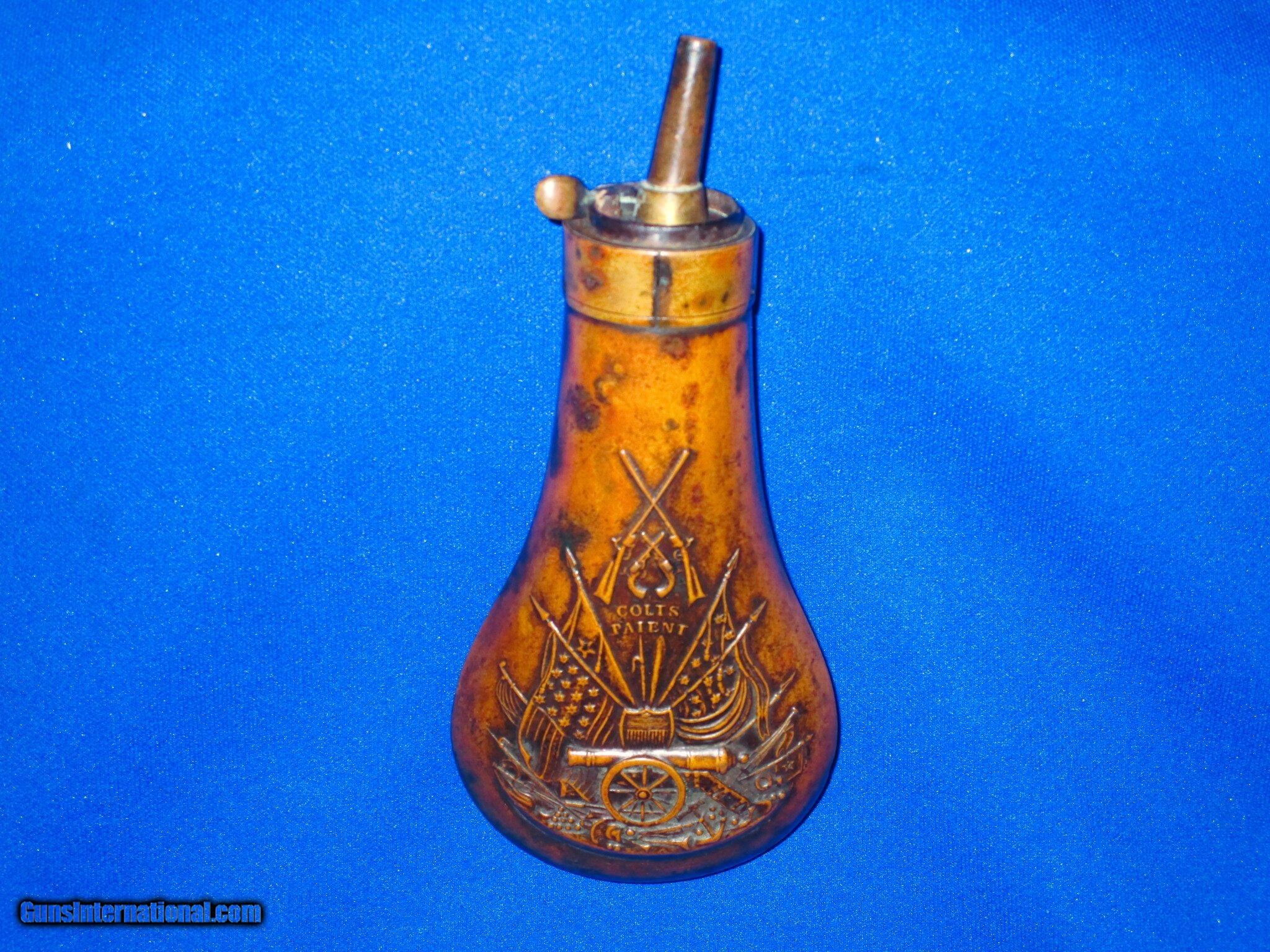 Civil War Colt's Patent Marked "Cannon, Flags, Shield, Rifles & Pistols ...