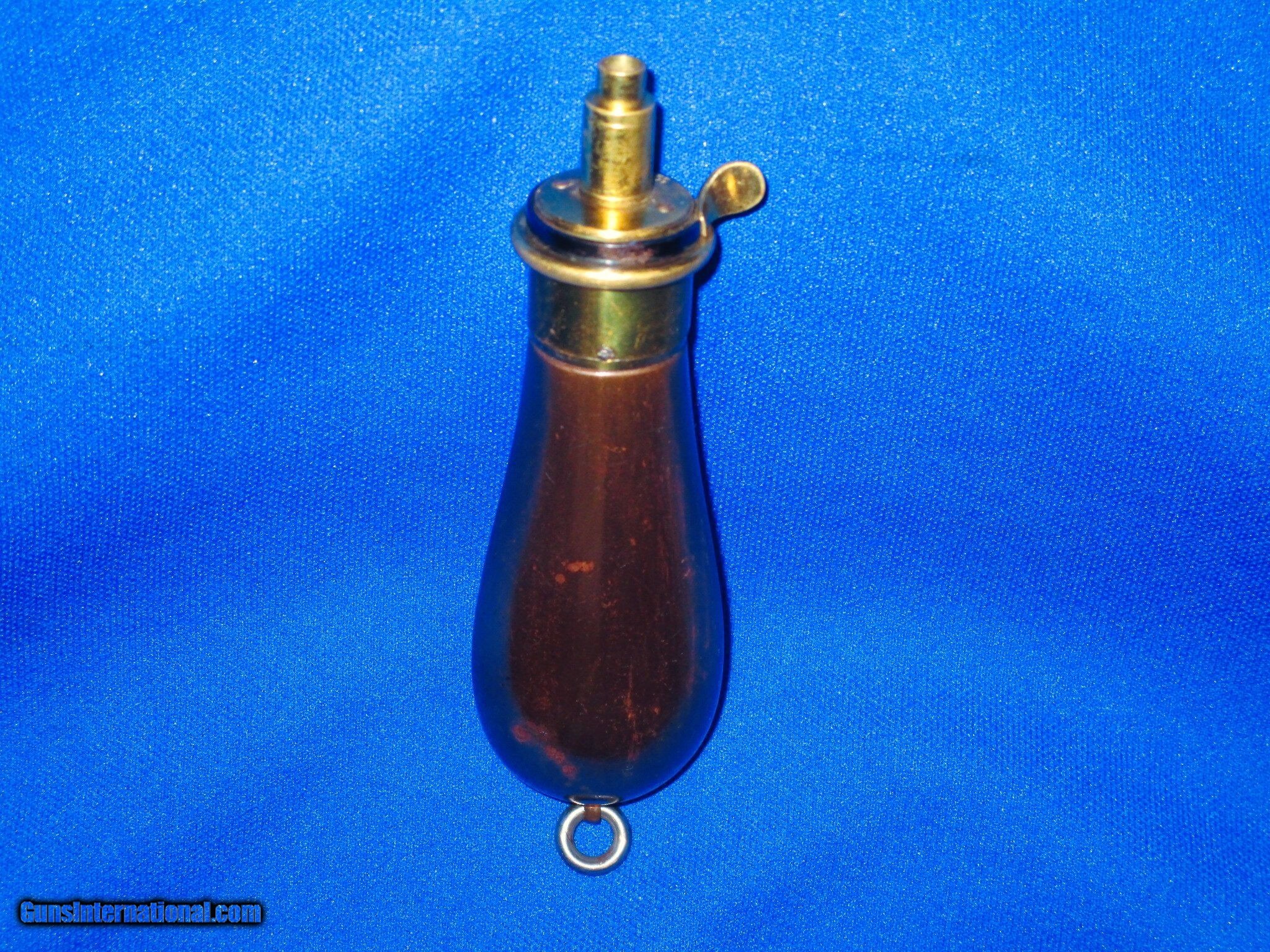 Civil War "Dixon & Sons, Sheffield" Marked Small Bag Style Powder Flask ...