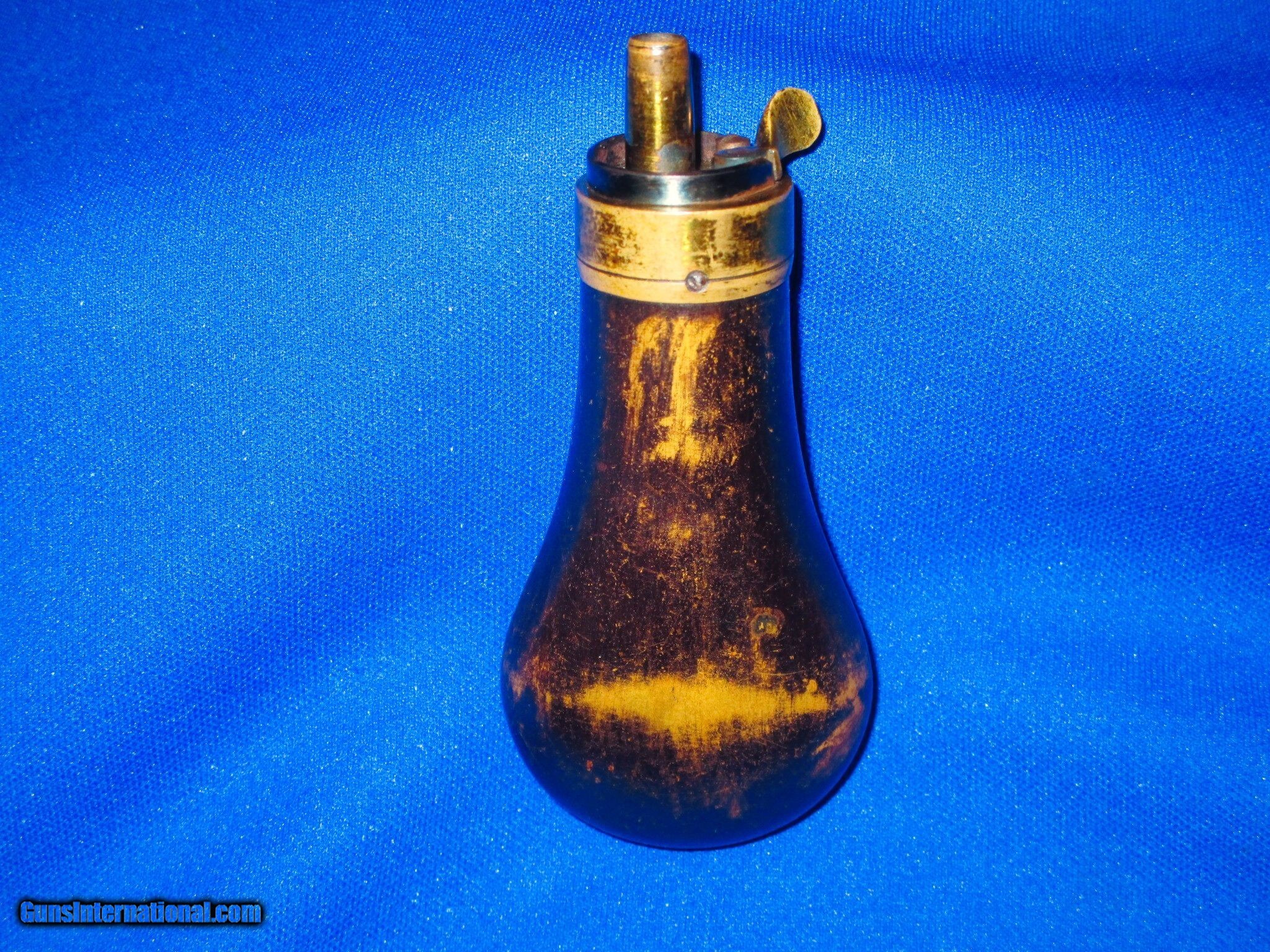 Early Civil War Colt's Patent" Marked Eagle & Stars Powder Flask For A ...