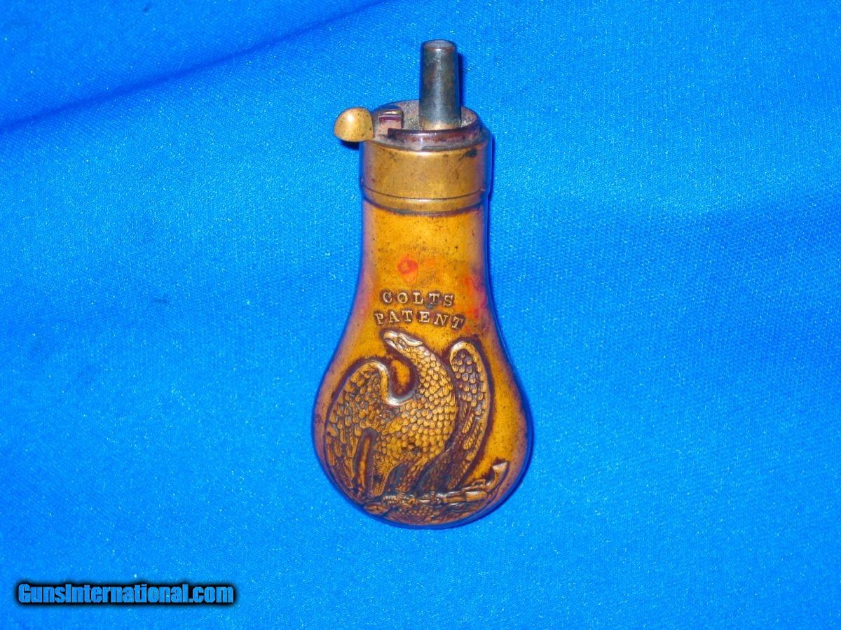 Colt's Patent Marked Powder Flask for A Colt Model 1848 Baby Dragoon Or ...