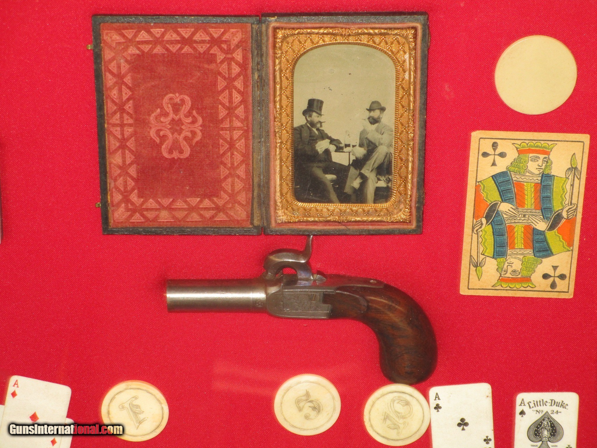 Civil War Large Bore Fine Belgium Made Single Shot Percussion Pistol ...