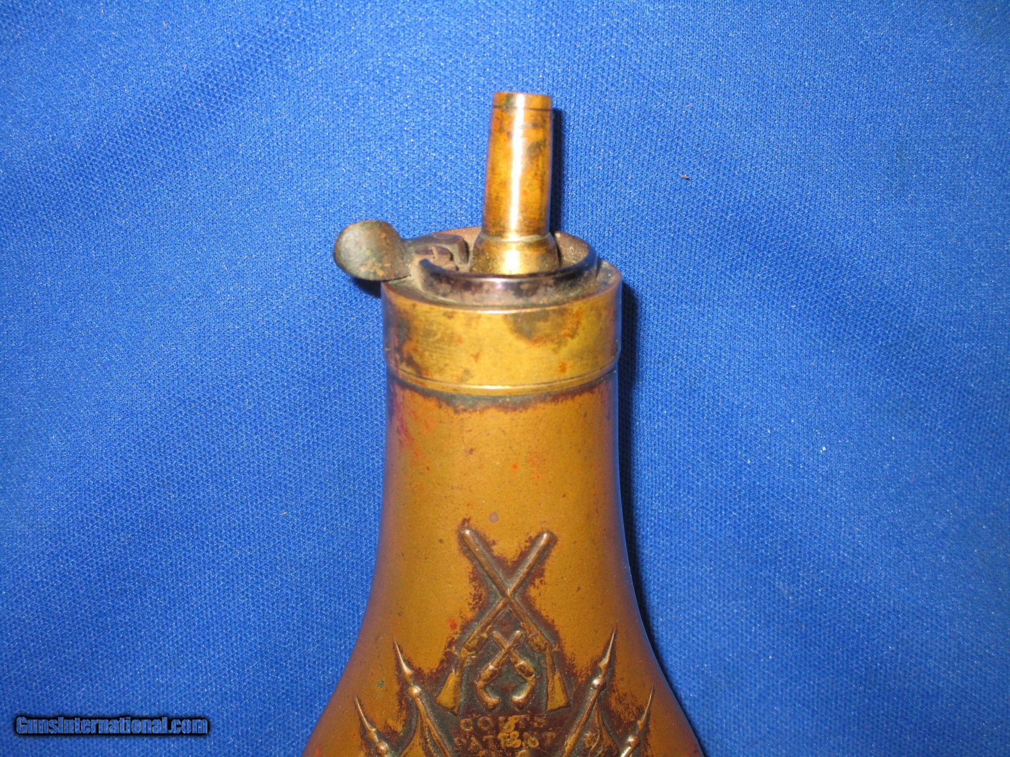 Early & Scarce Colt's Patent" Marked Original Powder Flask for a Colt ...