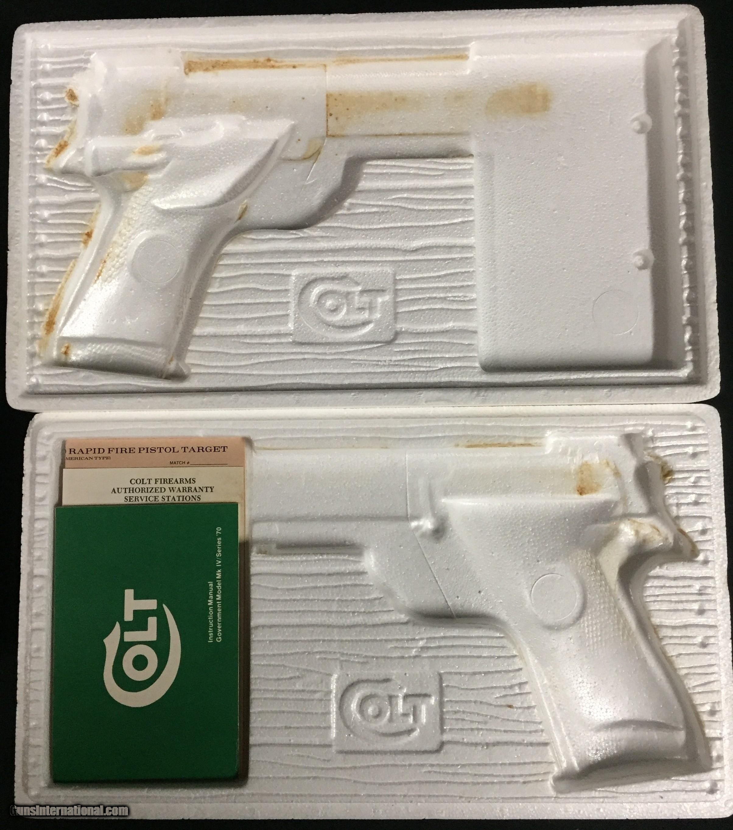 Colt Government Model Mark IV Series '70 Box