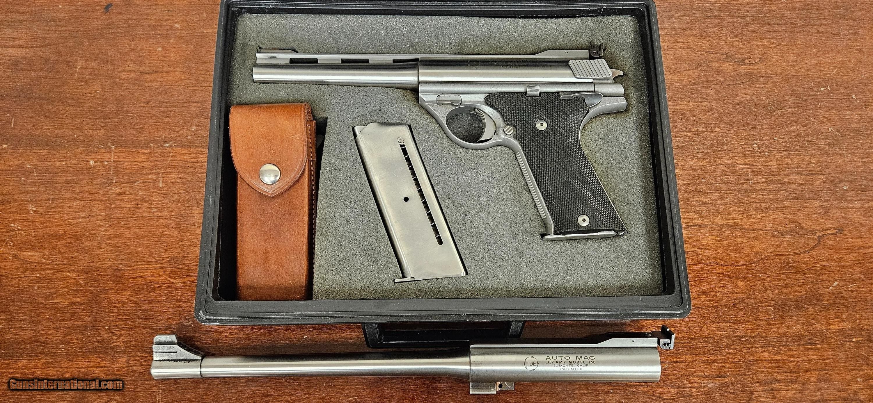 TDE Auto Mag 180 .44 AMP W/ Box + Barrel + Acessories