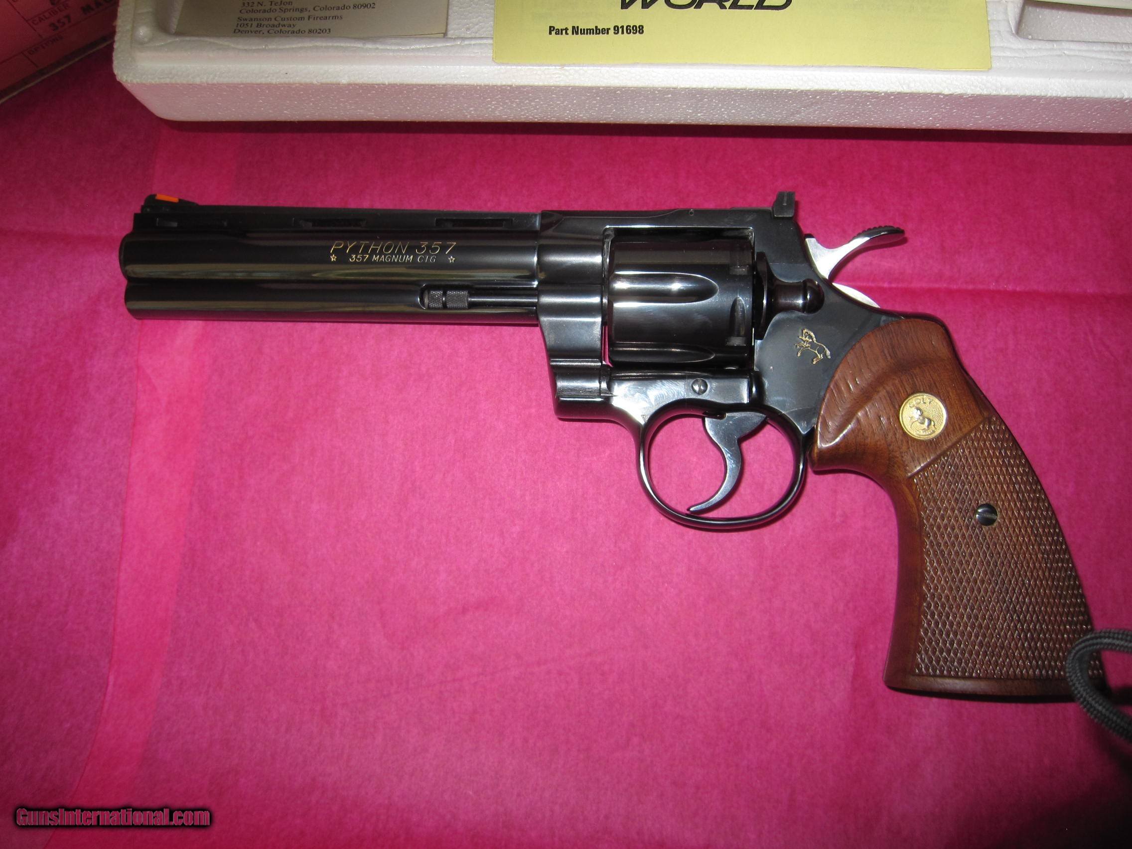 Colt Python 6" Blue 1978 production