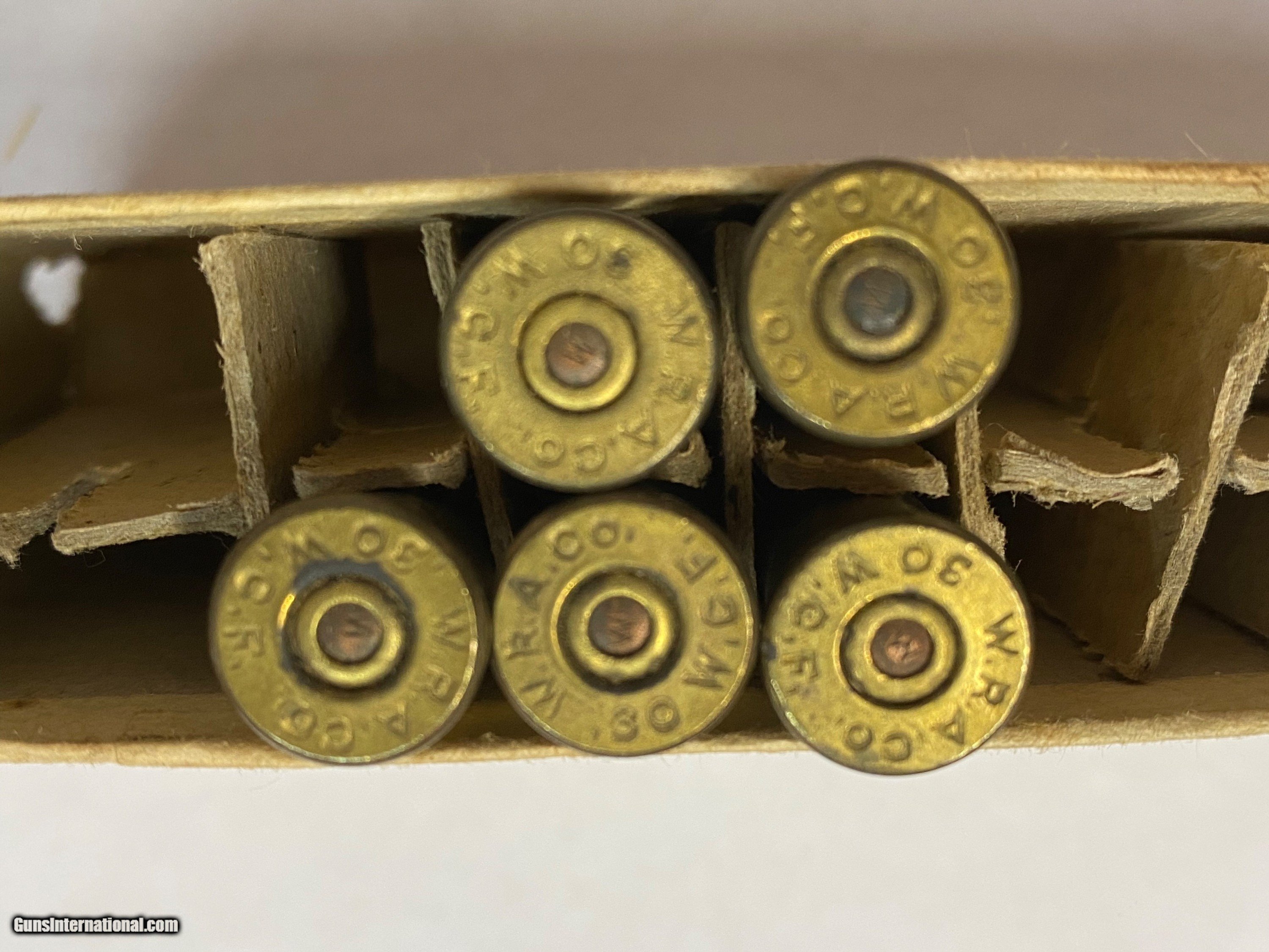 Vintage box Winchester .30 cartridges, Model 1894 (5) cartridges
