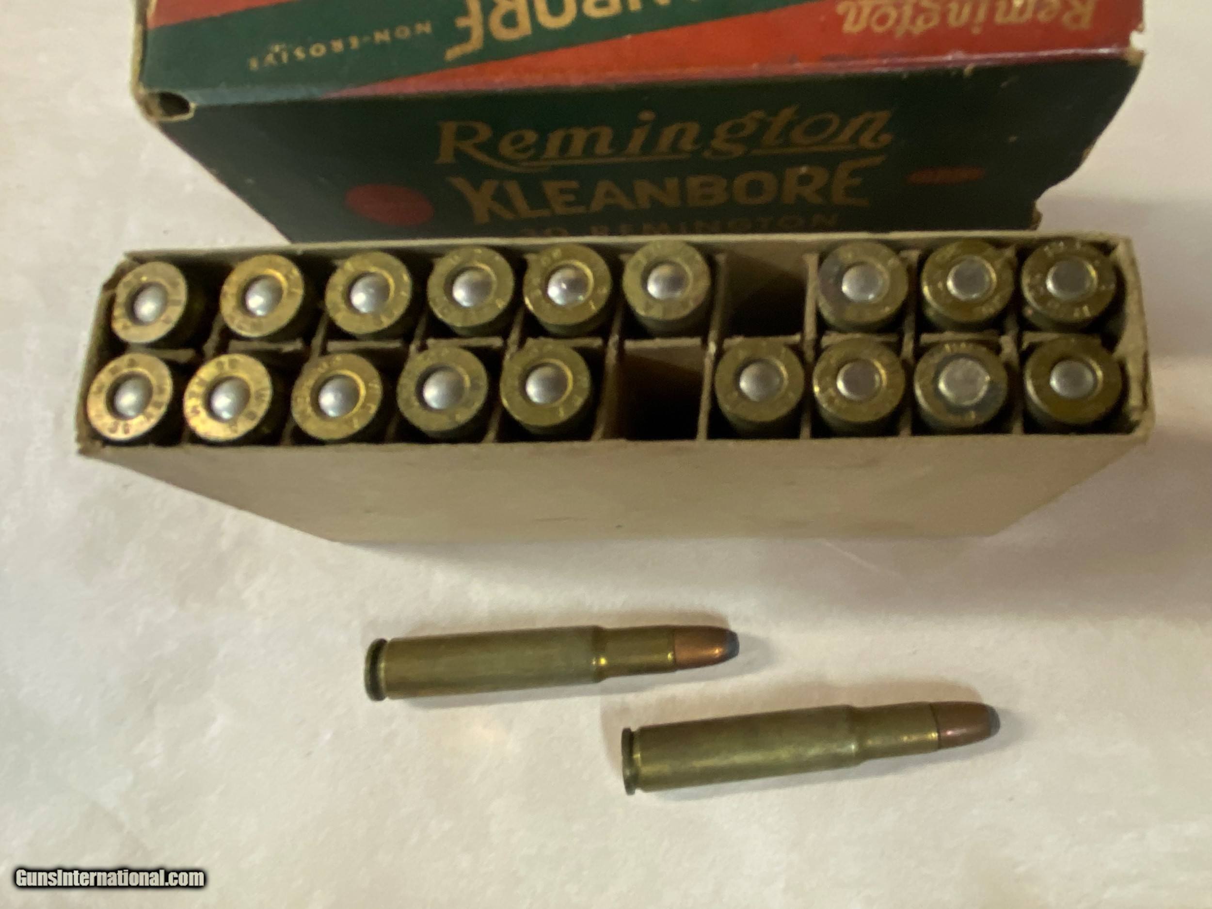 Vintage .30 Remington Kleanbore Express 170 gr cartridges
