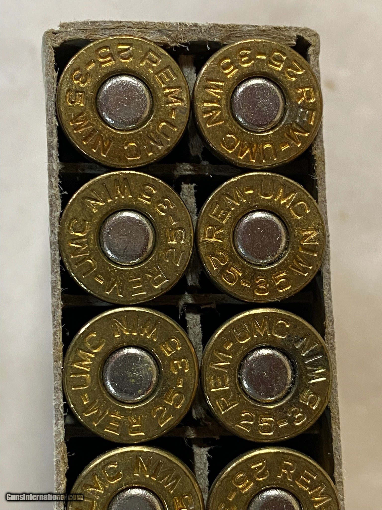Vintage Remington Kleanbore 25-35 Winchester cartridges
