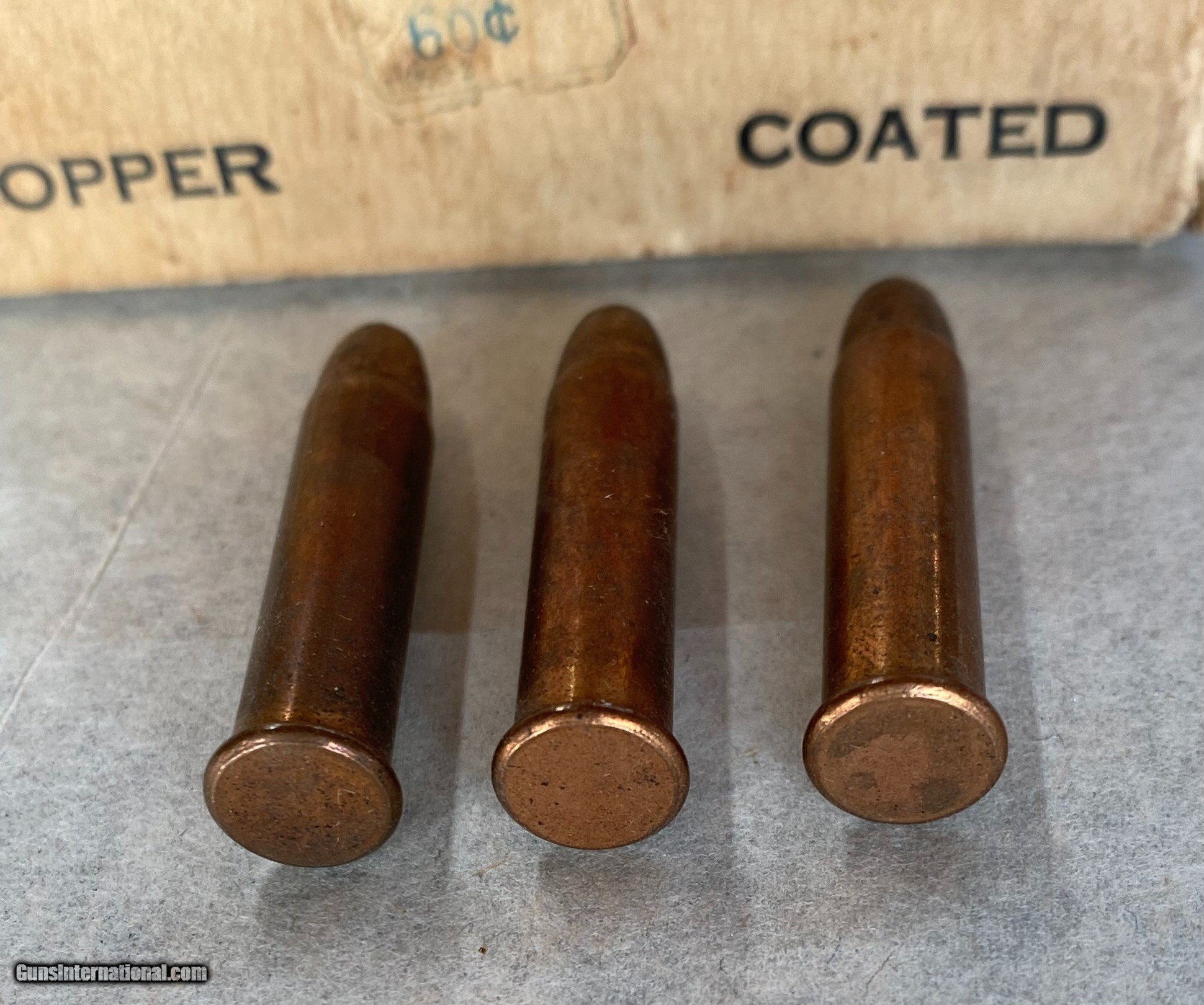 Vintage Stevens .25 Black Powder (3) Cartridges with original Box