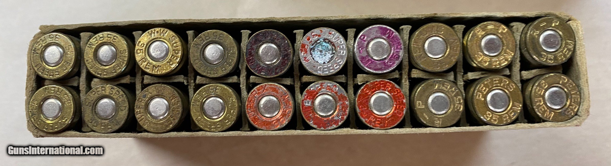 Vintage Winchester Super Speed 22 High Power Fired Casings .22 Savage