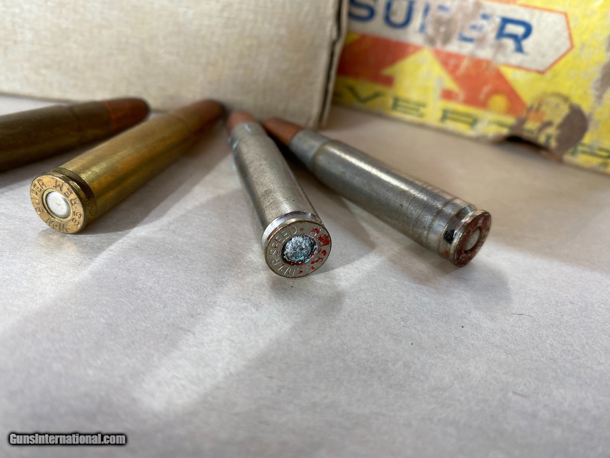 Vintage Winchester Super Speed 22 High Power Fired Casings .22 Savage