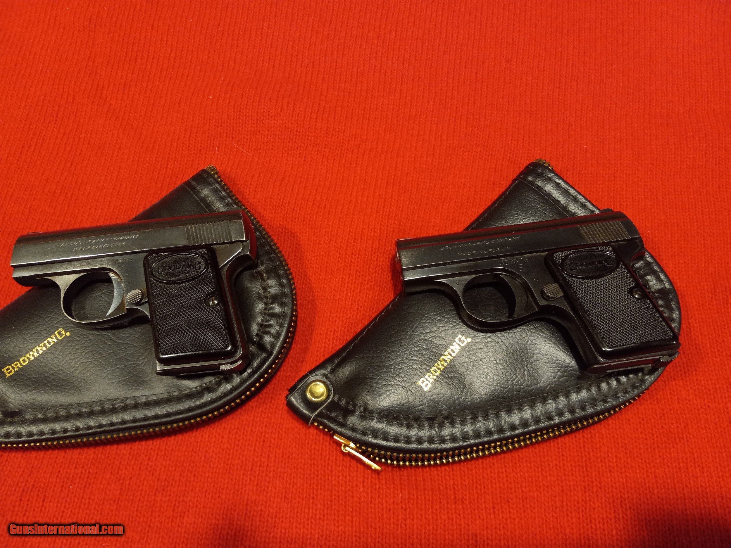 J. P. Sauer and Sohn WTM type 33 and two Baby Brownings