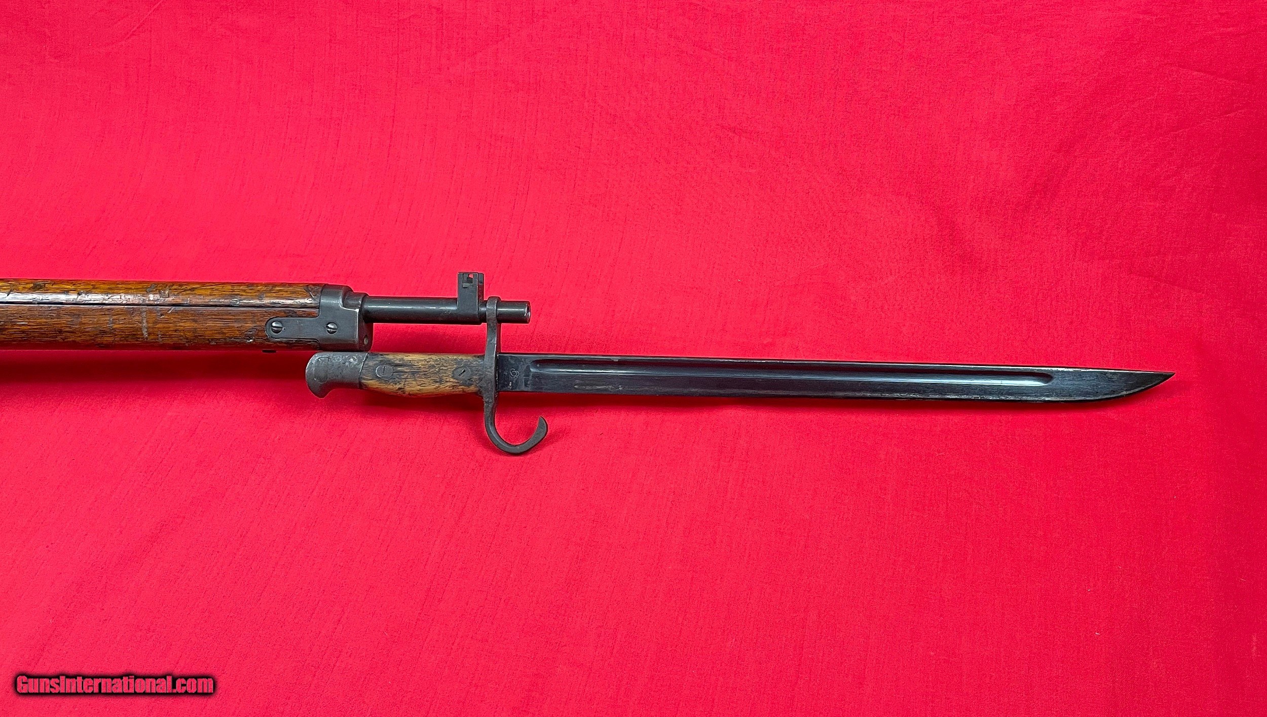 Japanese Type 99 Arisaka Short rifle w/ hooked quillon bayonet