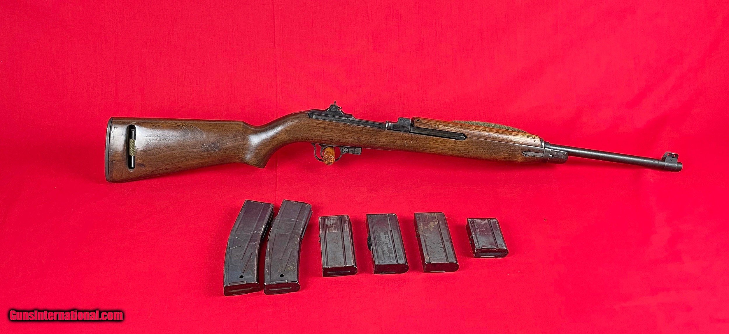 Early Type 1 Standard Products M1 Carbine w/ 6 magazines