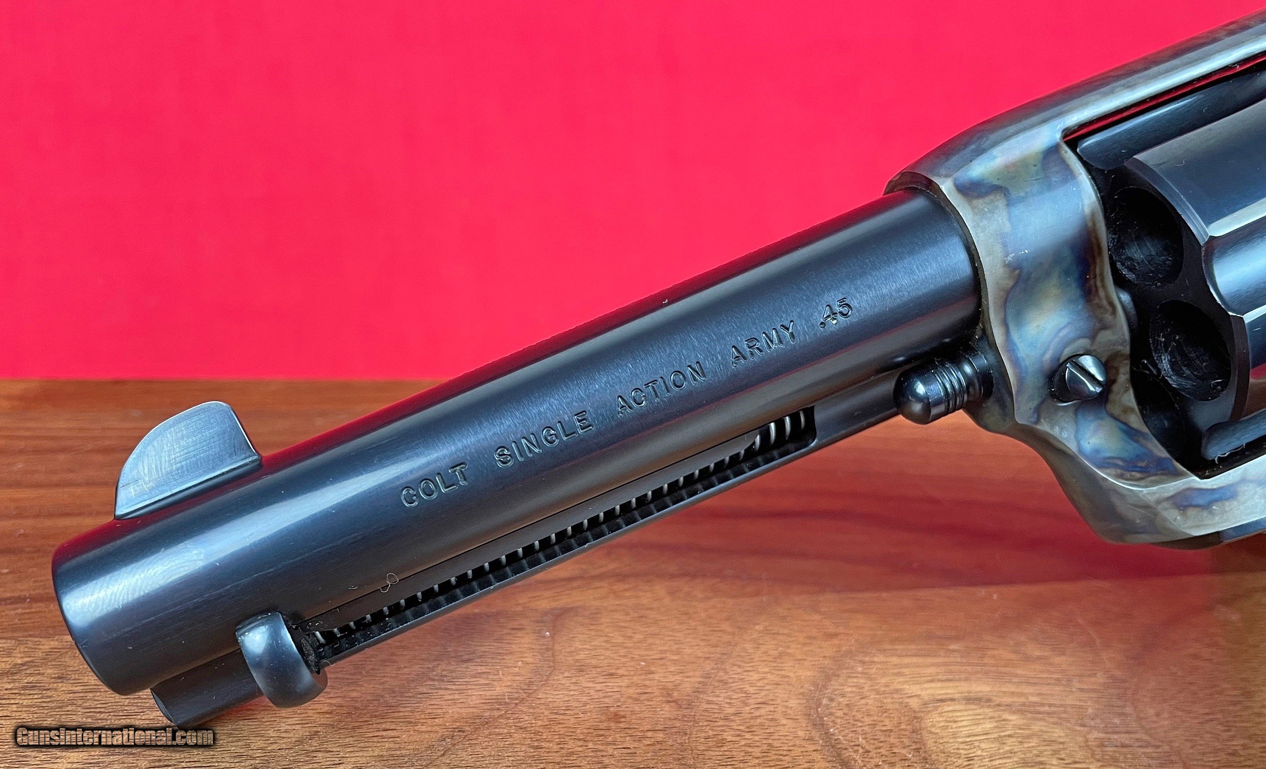 Colt Single Action Army Custom Shop Revolver 45LC w/ ivory stocks ...
