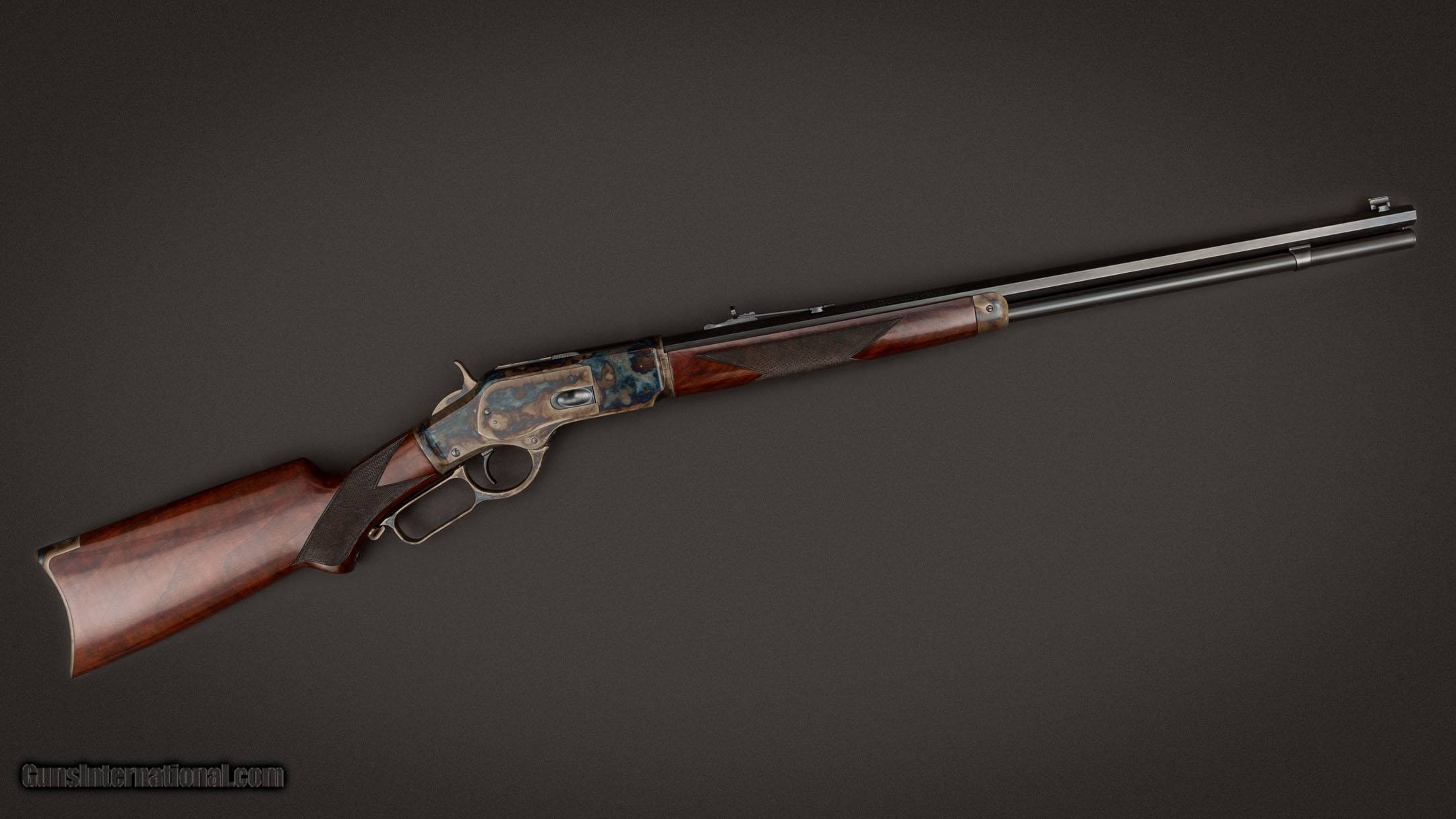 Turnbull Finished Winchester 1873, Color Case Hardened, 44-40 Win