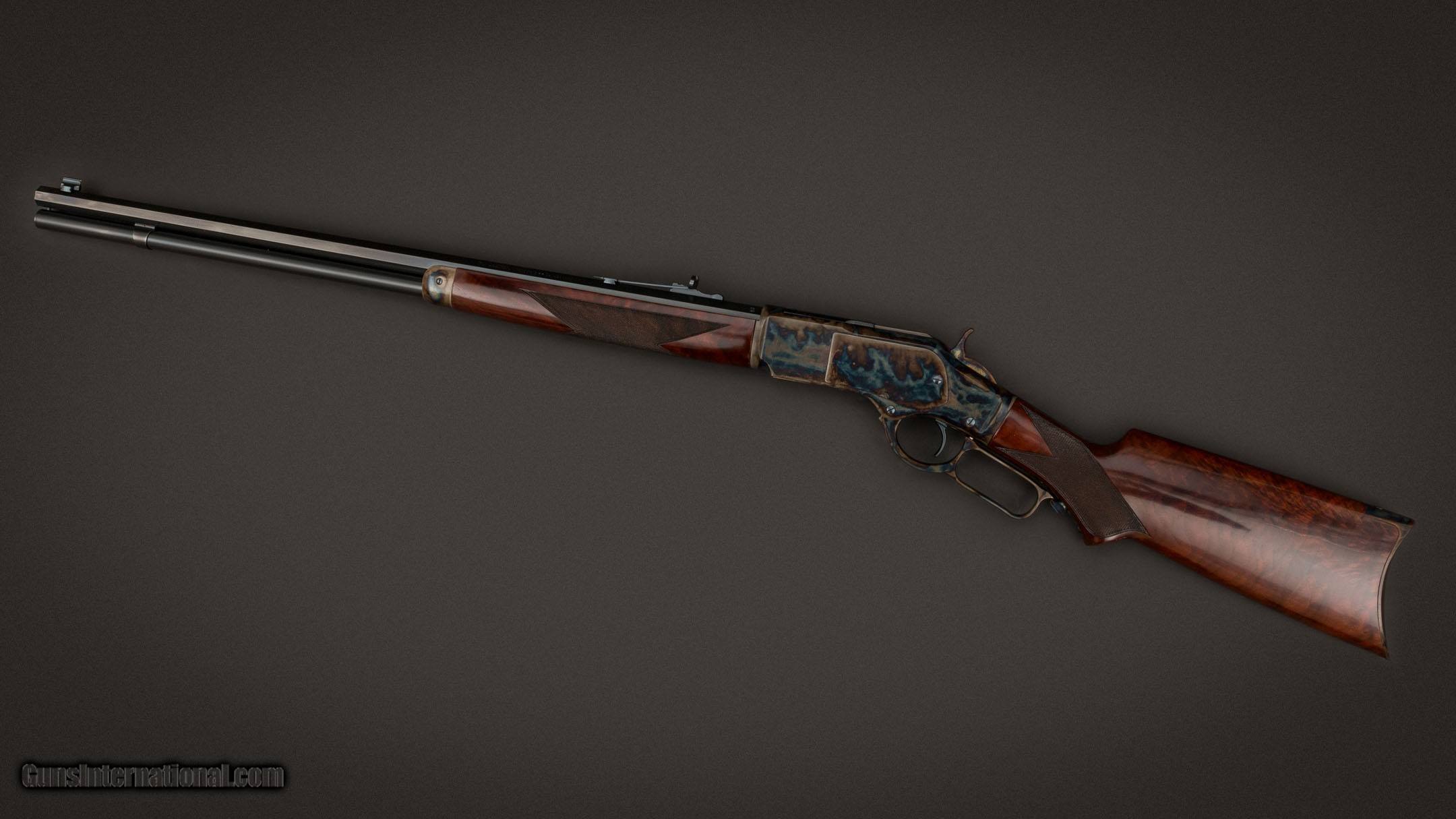 Turnbull Finished Winchester 1873, Color Case Hardened, 44-40 Win