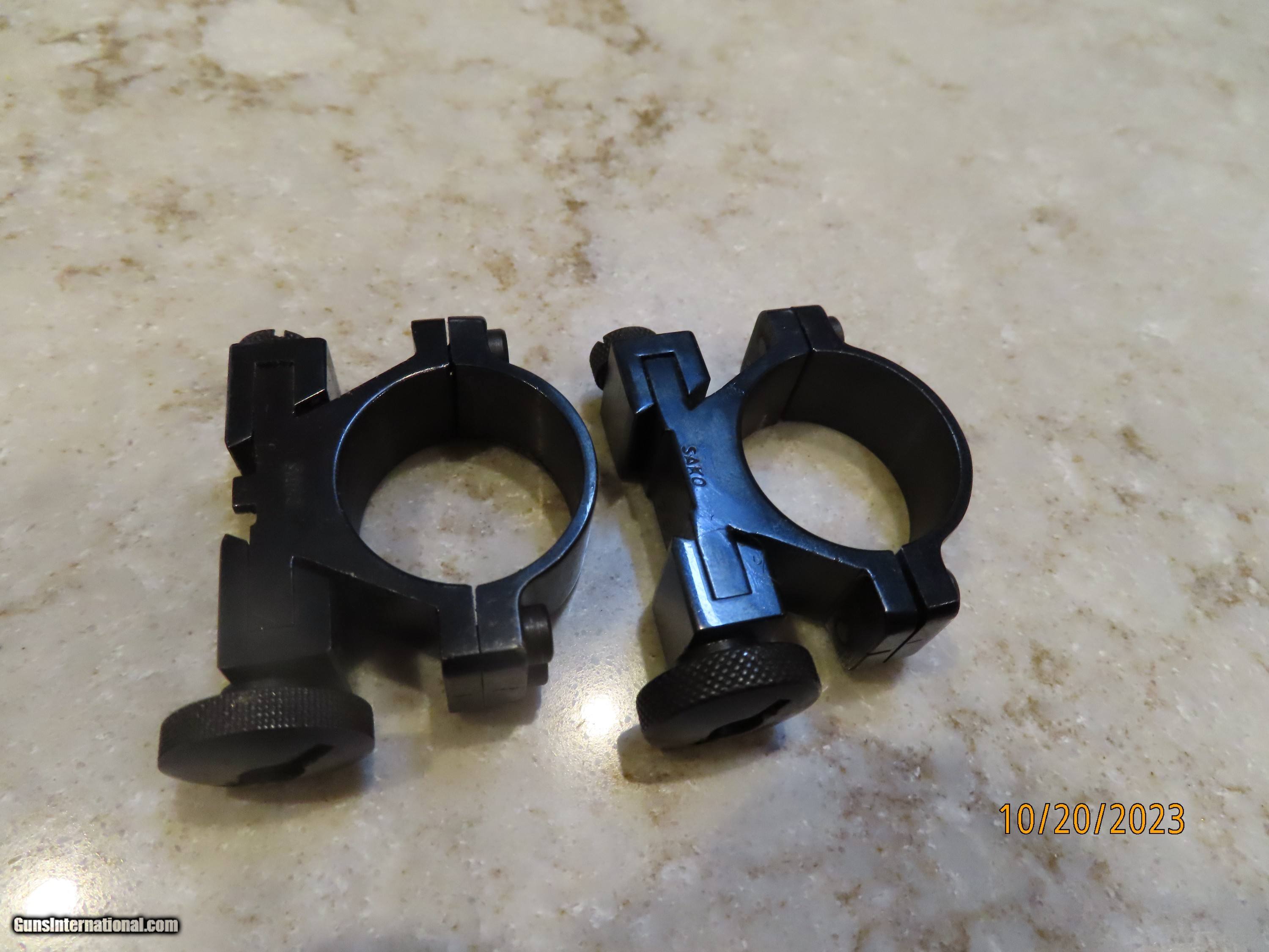 Vintage Sako Rings 1 inch, medium height