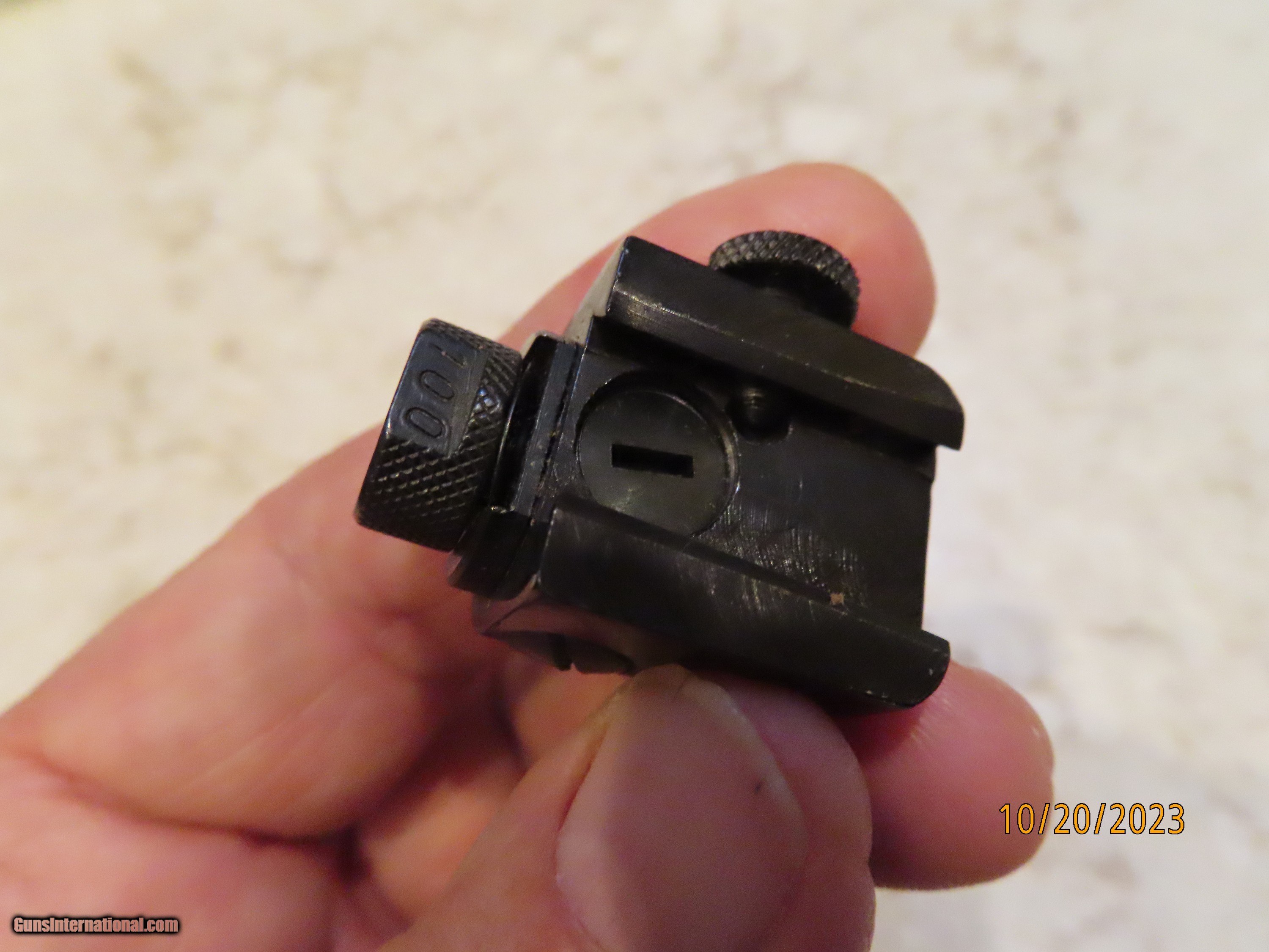 Vintage Sako receiver peep sight