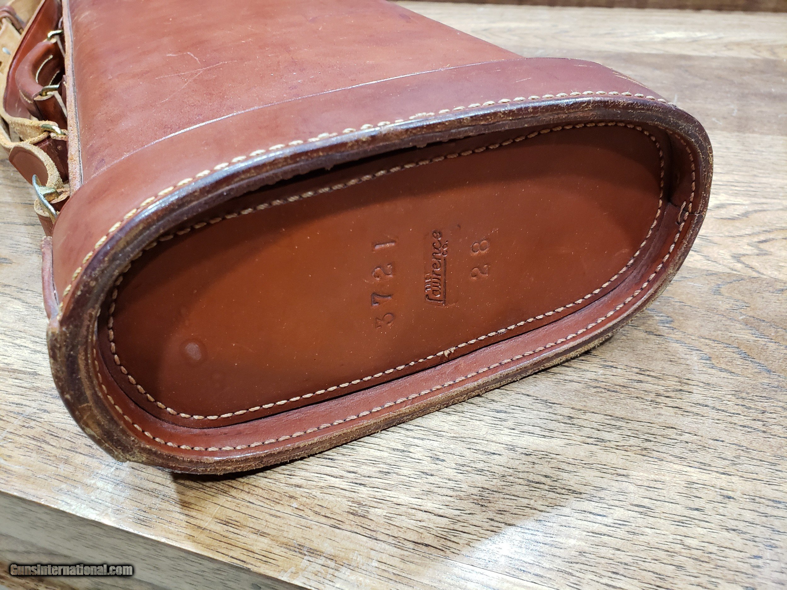 Vintage Lawrence Leg o Mutton Leather Takedown O/U SxS Shotgun Case