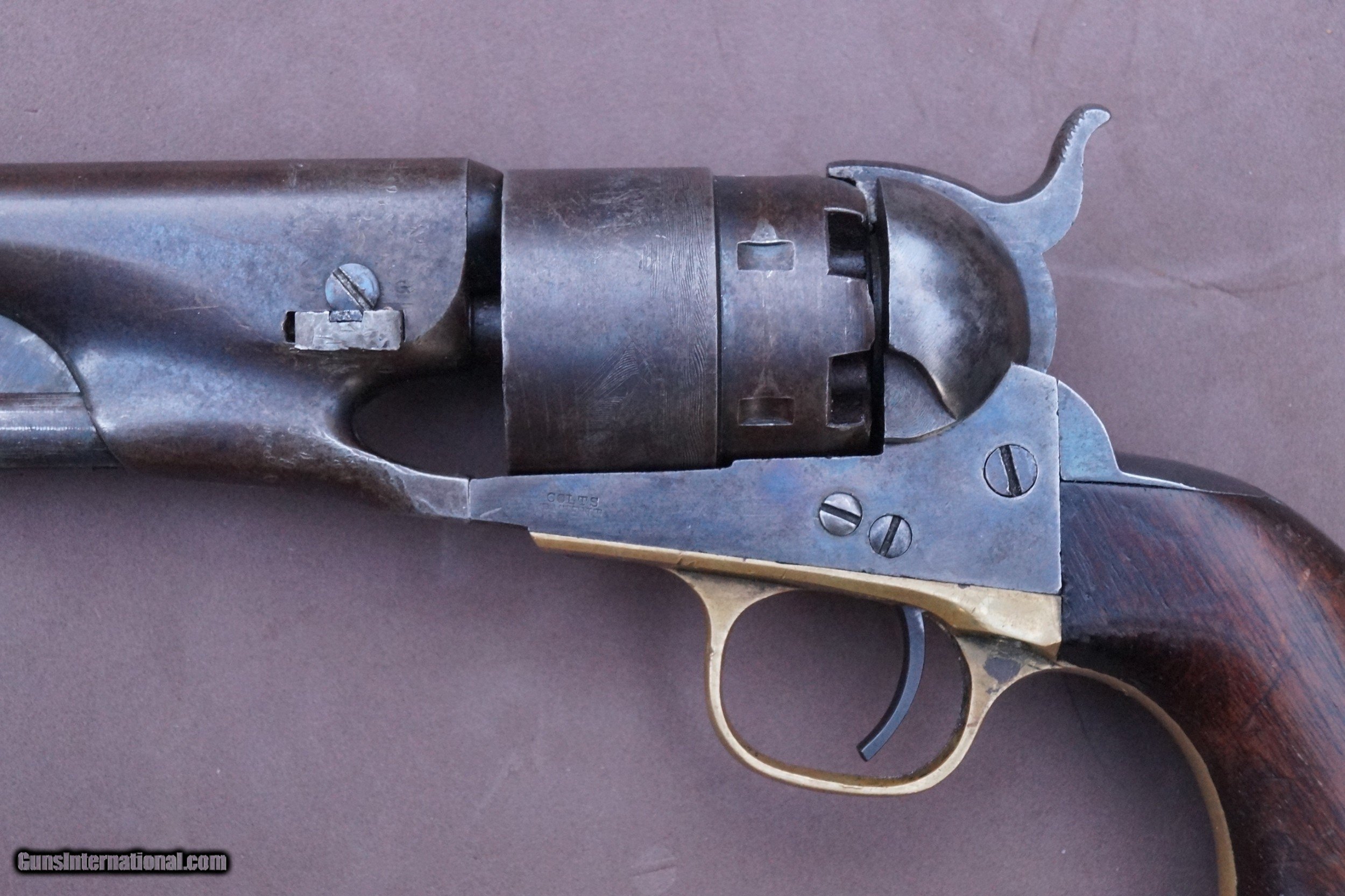 Colt 1860 Army, all matching serial numbers. Lots of original finish ...