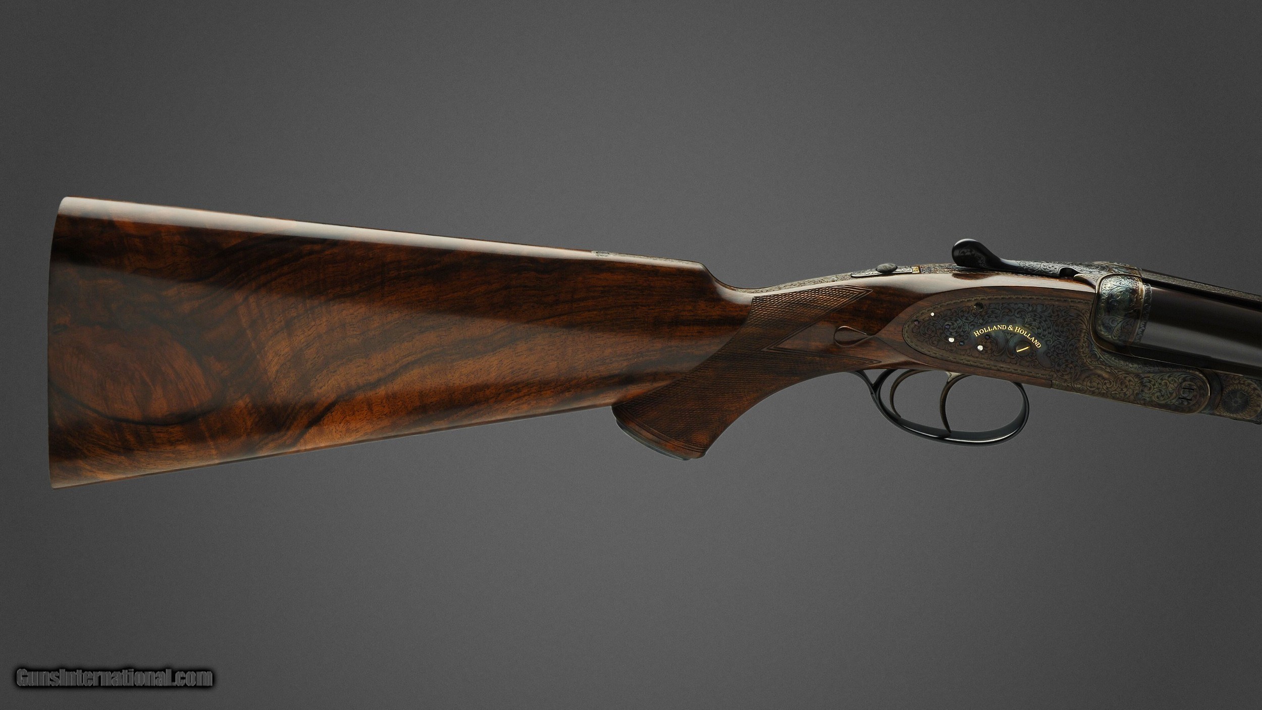 Holland & Holland .470 Nitro Express 'Royal' Deluxe Double Rifle.Back ...