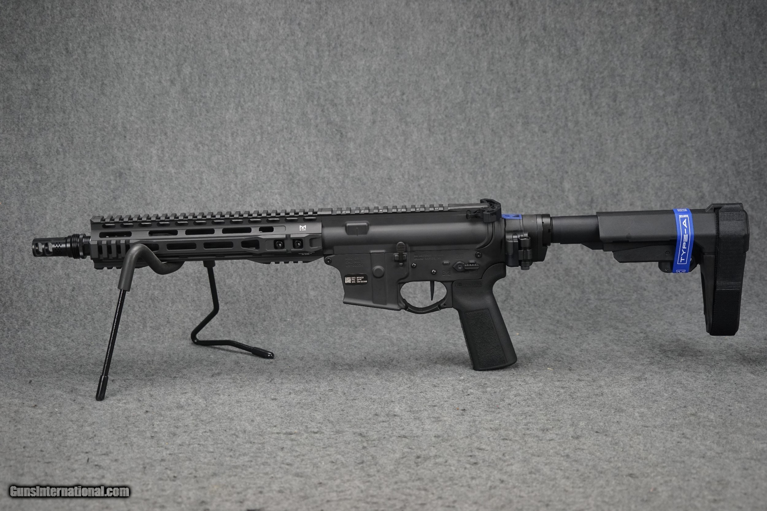 BG Defense Type-A G9 Pistol 9mm 10.5" Barrel Glock Mag Compatible