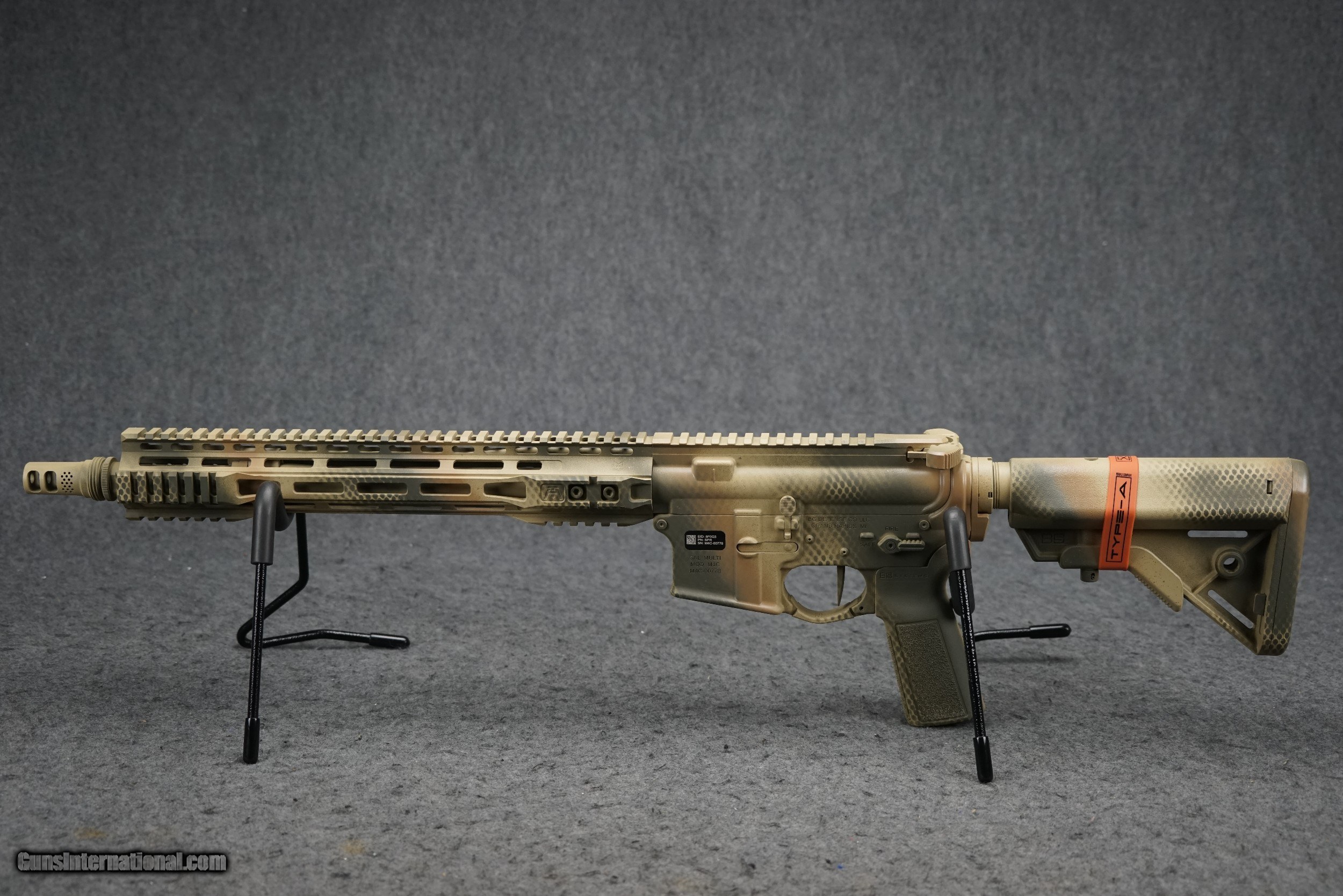 BG Defense Type-A SPR PRO 5.56 NATO 13.7" Pinned & Welded Barrel RATTLE CAN