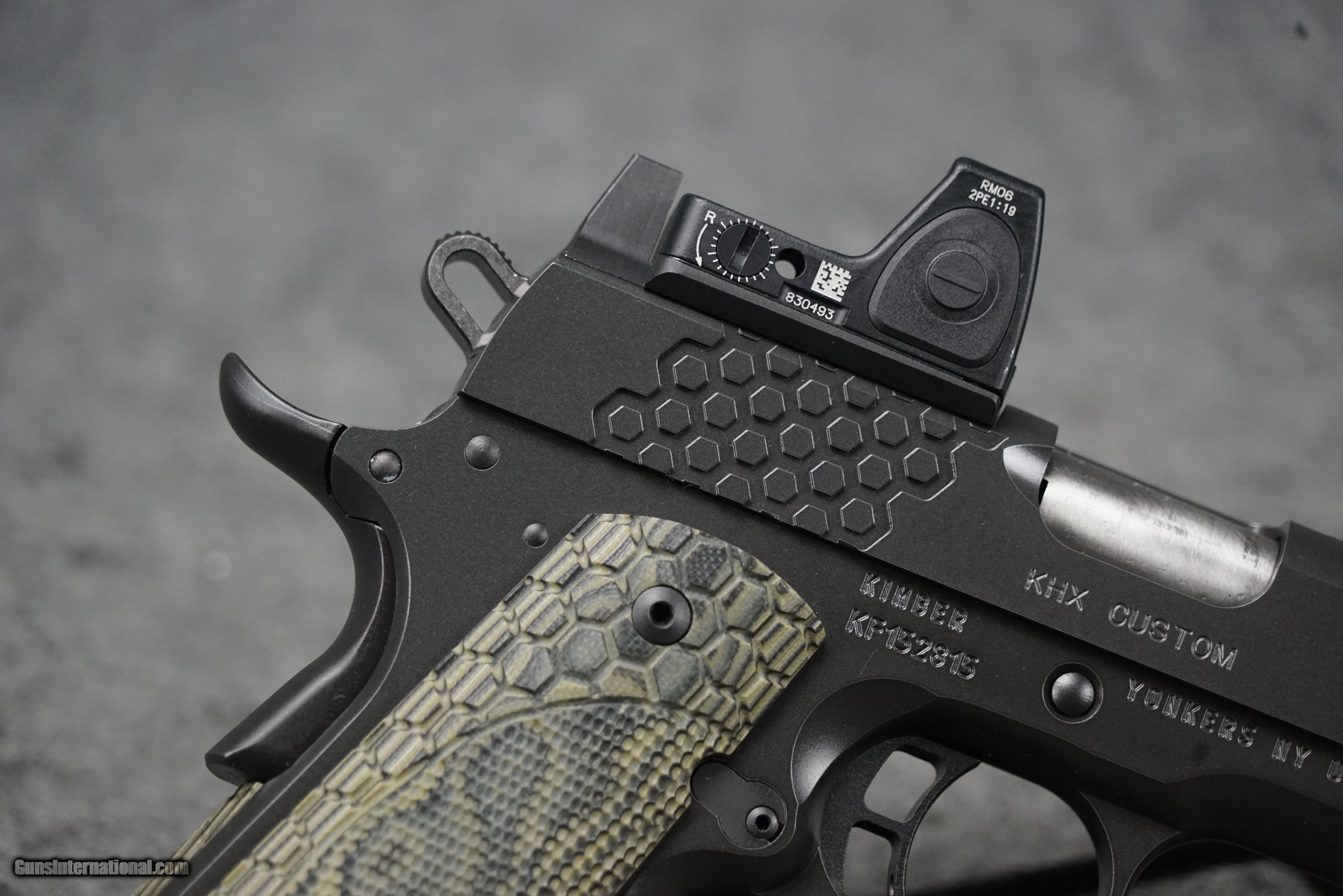 Kimber KHX Custom 9mm 5" Barrel w/ Trijicon 3.25 MOA Type 2 RMR Optic