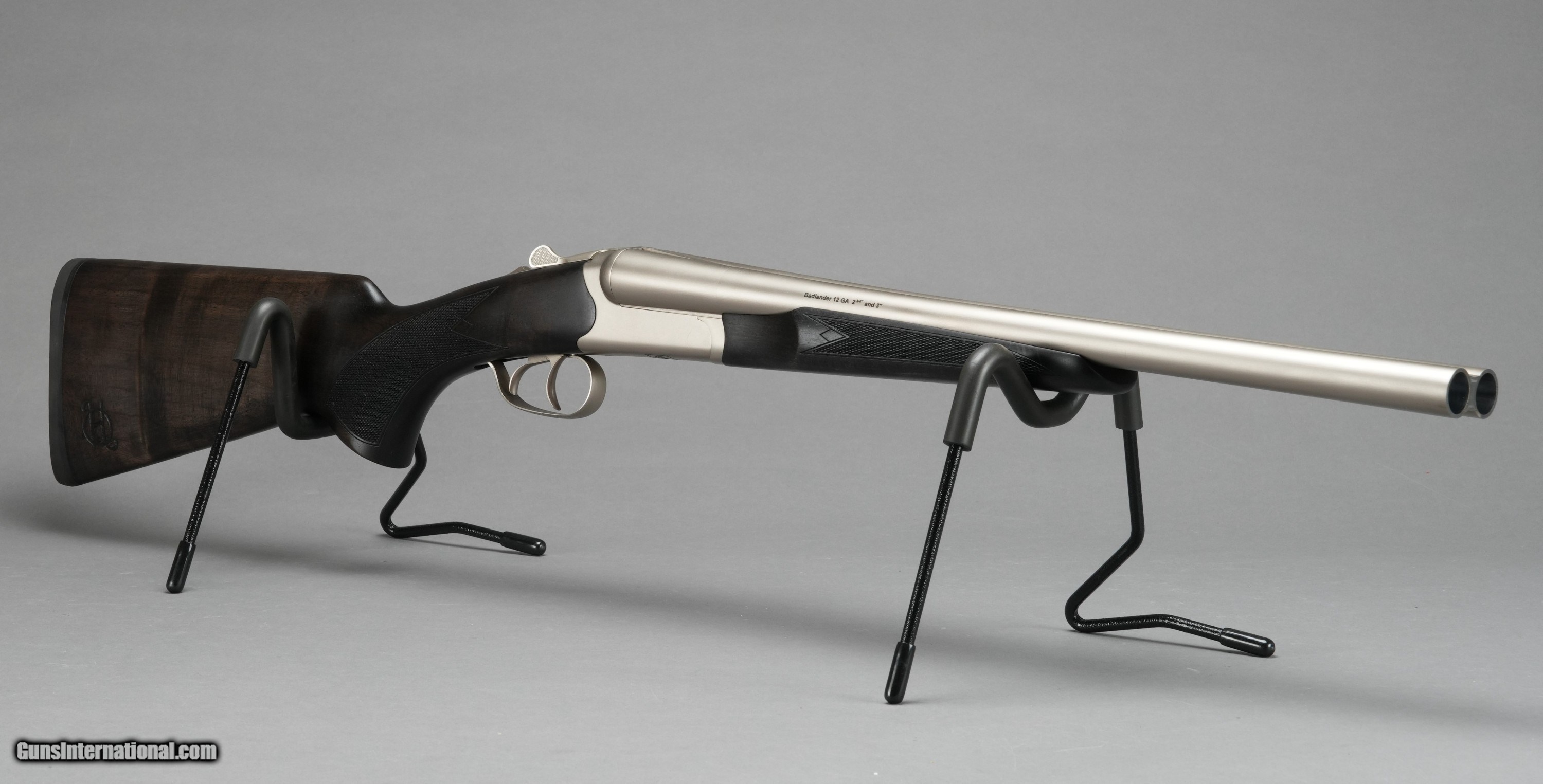 Heritage Badlander 12 Ga SxS 18" Nickel Finish Walnut Double Trigger NIB