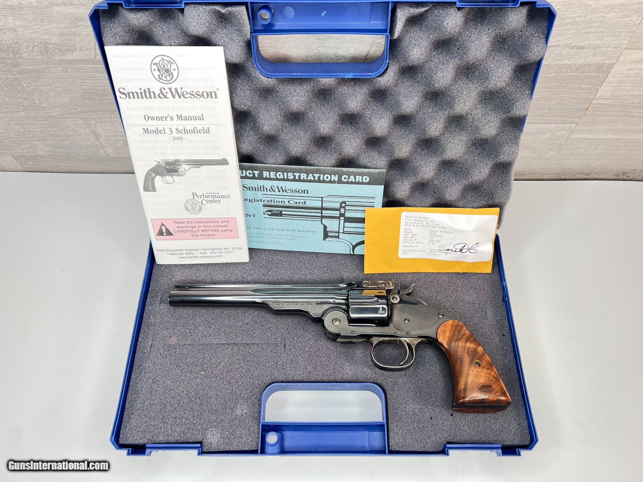 Smith & Wesson Performance Center Model 3 Schofield 2000 Single Action Revolver