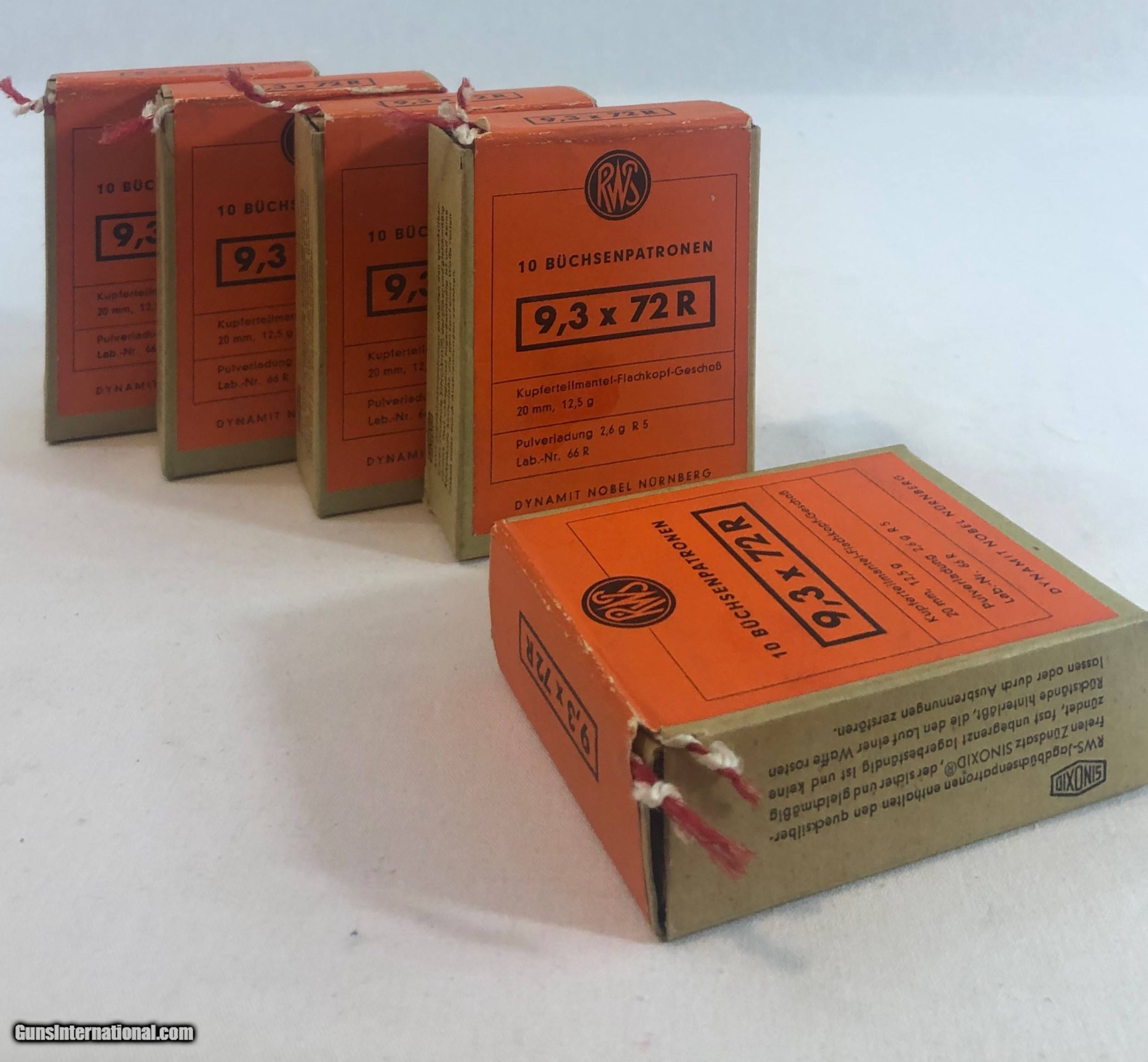 RWS, 9.3x72 R, 193 Grain