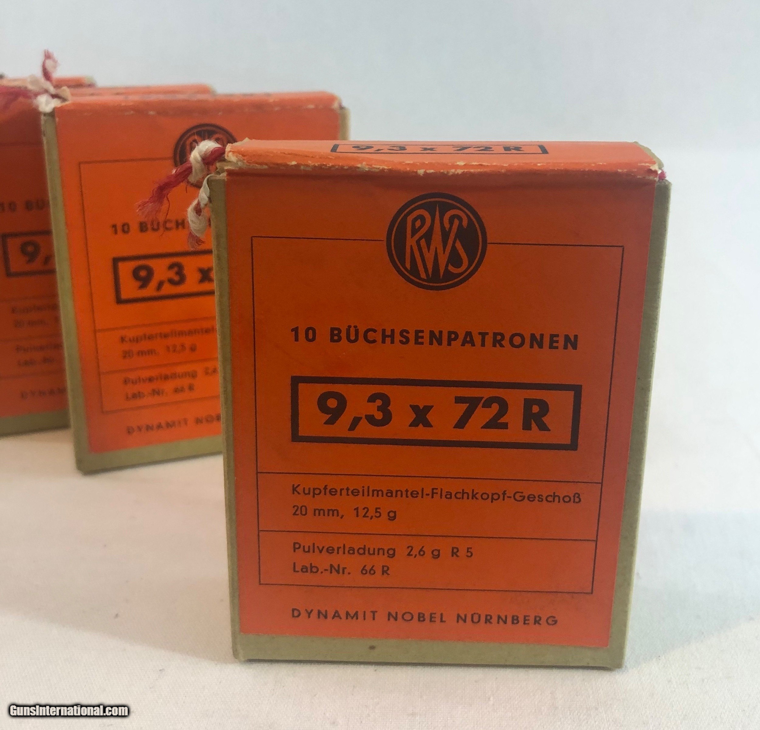 RWS, 9.3x72 R, 193 Grain