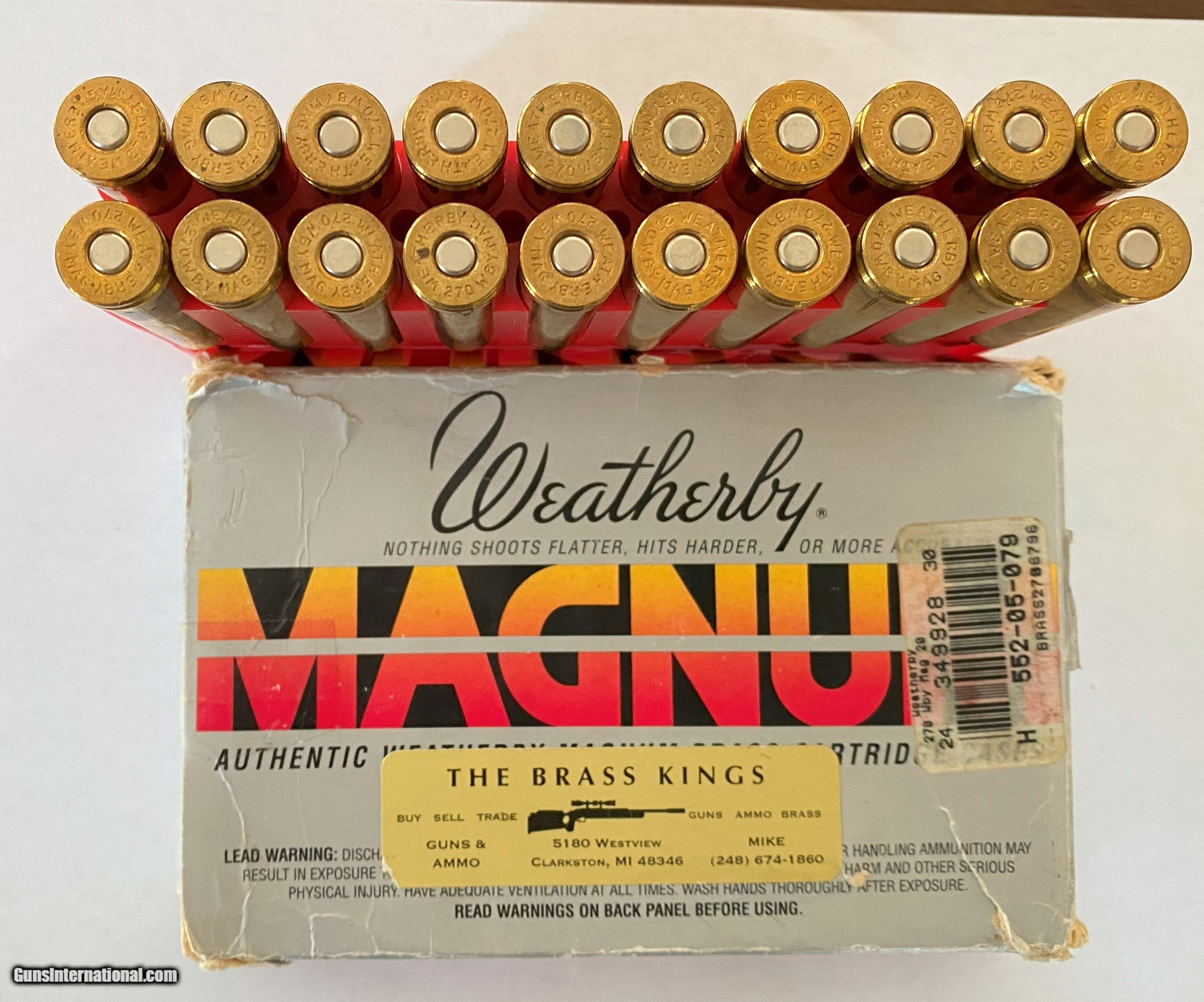 Weatherby 270 mag 130 gr.